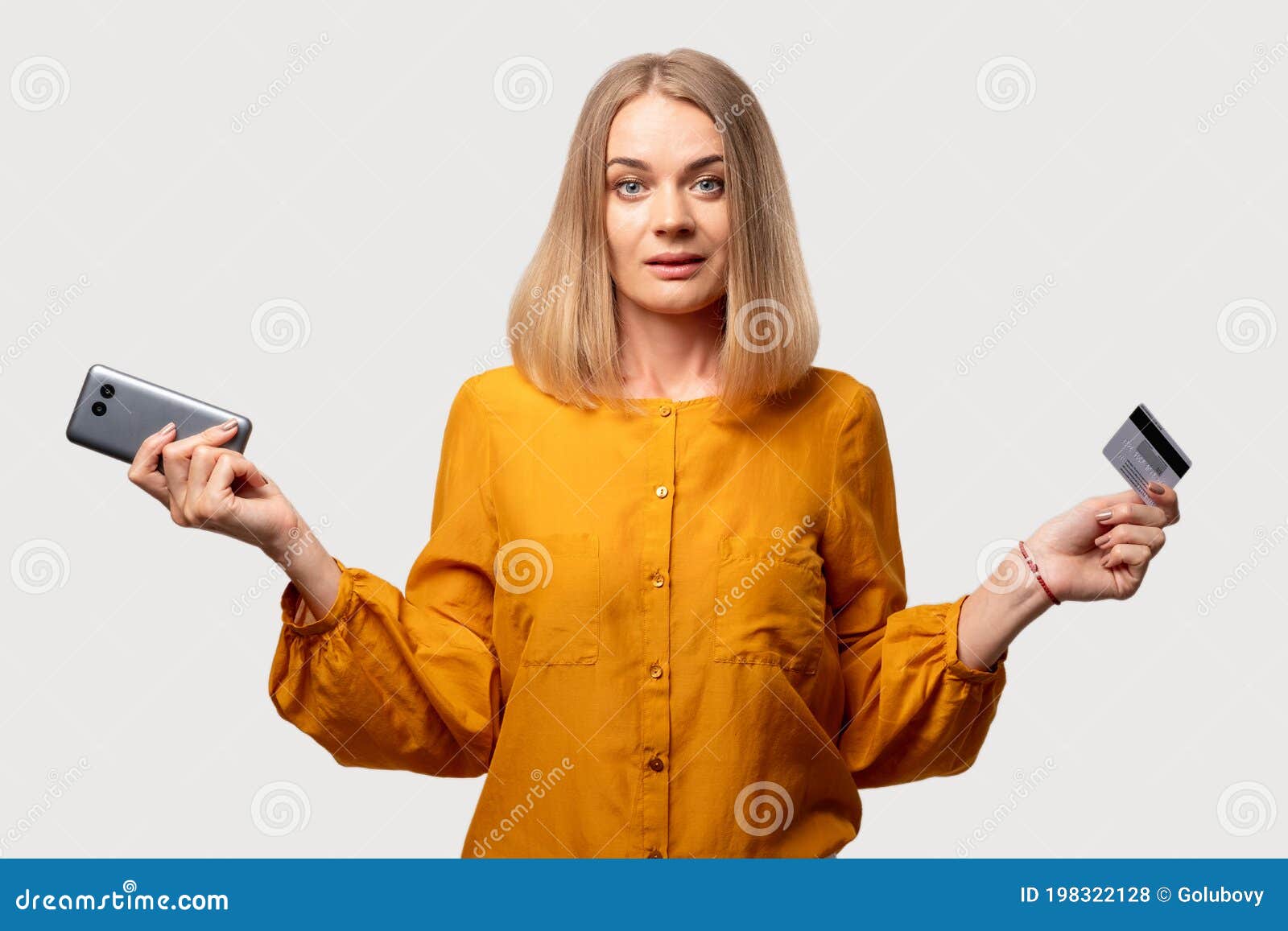 Confused Female Thinking With Question Mark On Sticky Note On Forehead ...