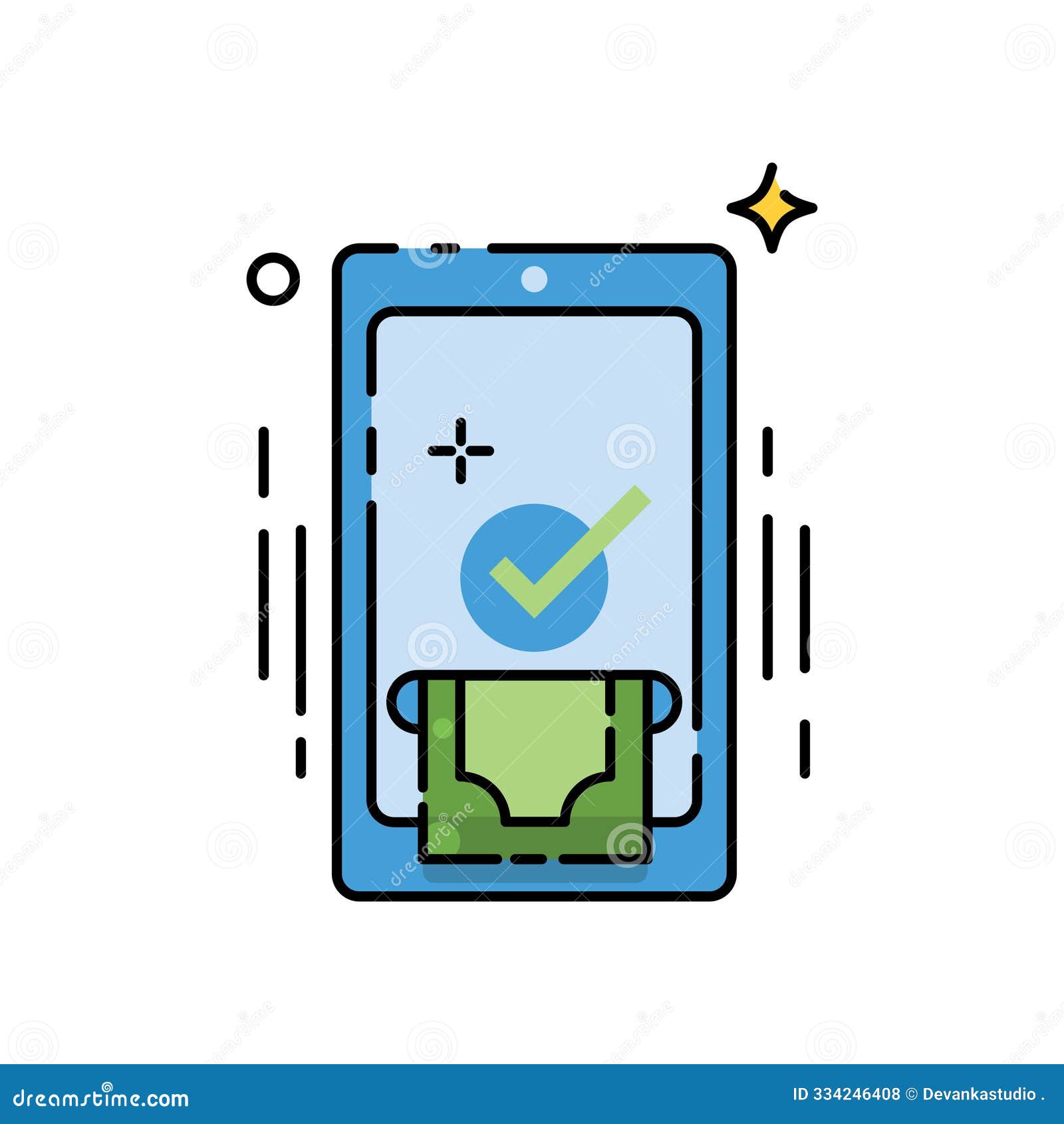 Mobile banking logo icon stock vector. Illustration of credit - 334246408