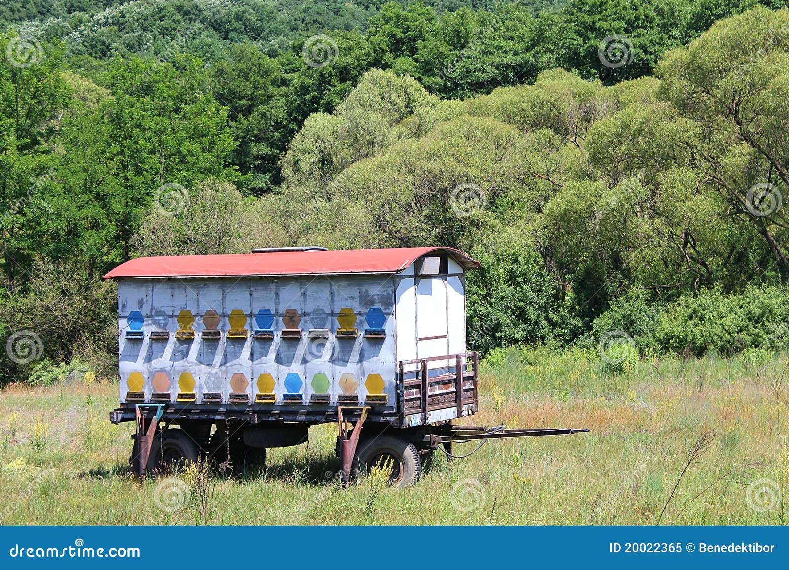 Mobile beehive stock image. Image of garden, grey, green - 20022365