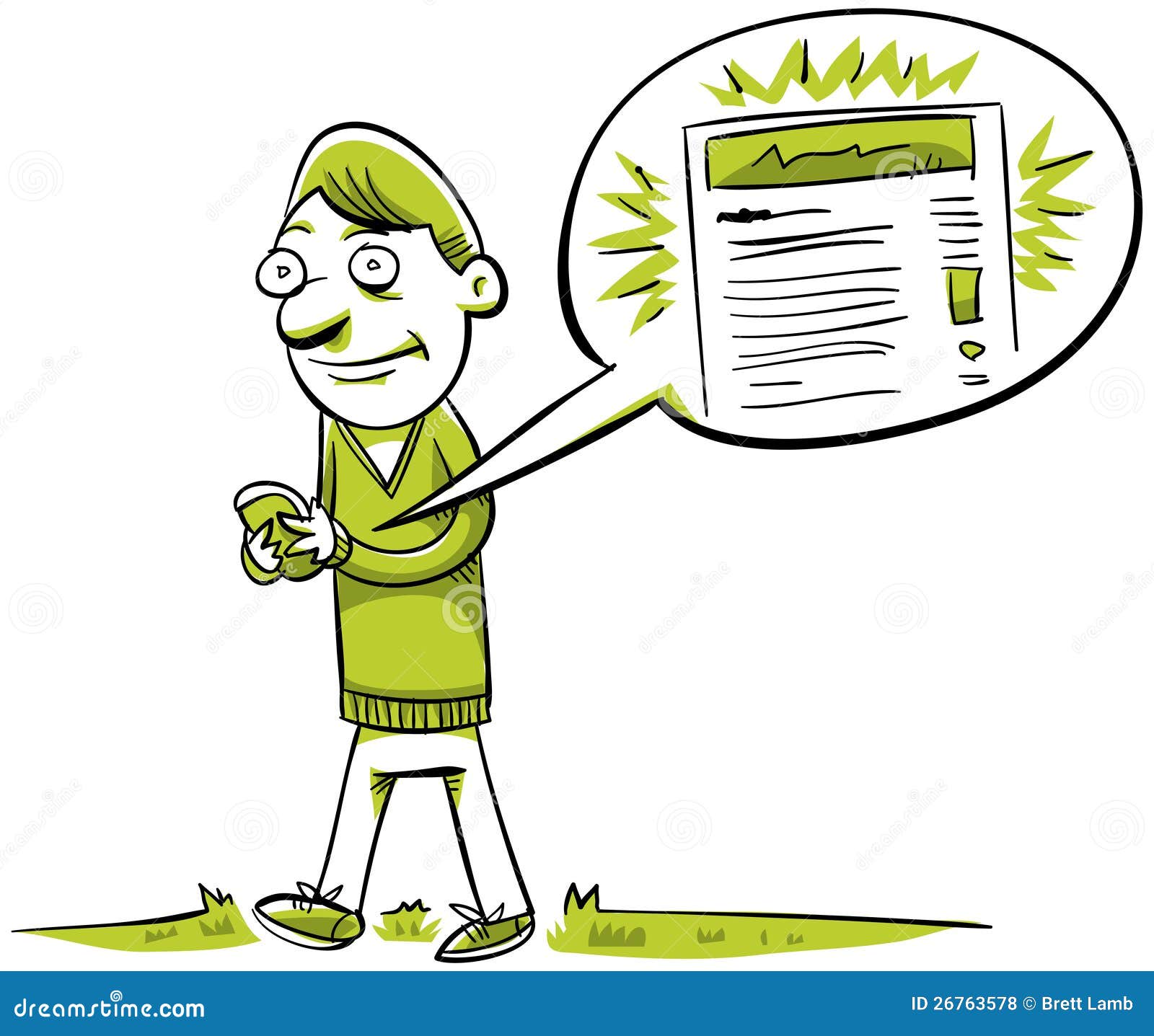 Mobile Blog Update stock illustration. Illustration of blog - 26763578