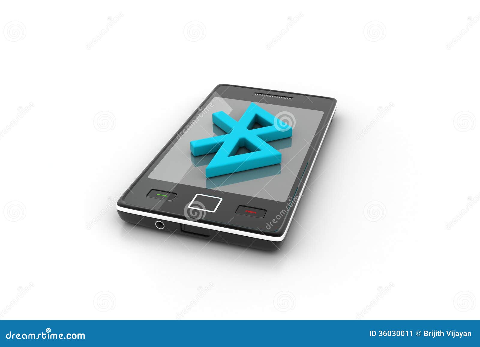Mobile with Bluetooth Connectionc Editorial Photo - Illustration of ...