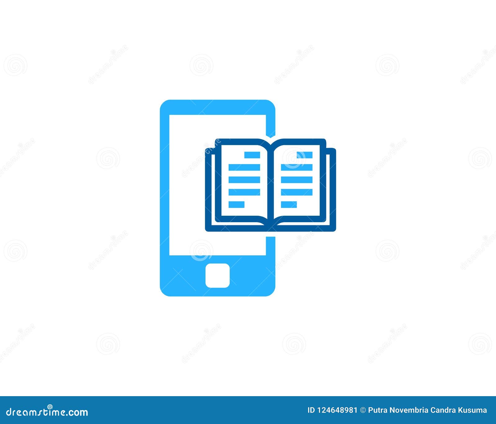 Mobile Book Logo Icon Design Stock Vector - Illustration of identity ...