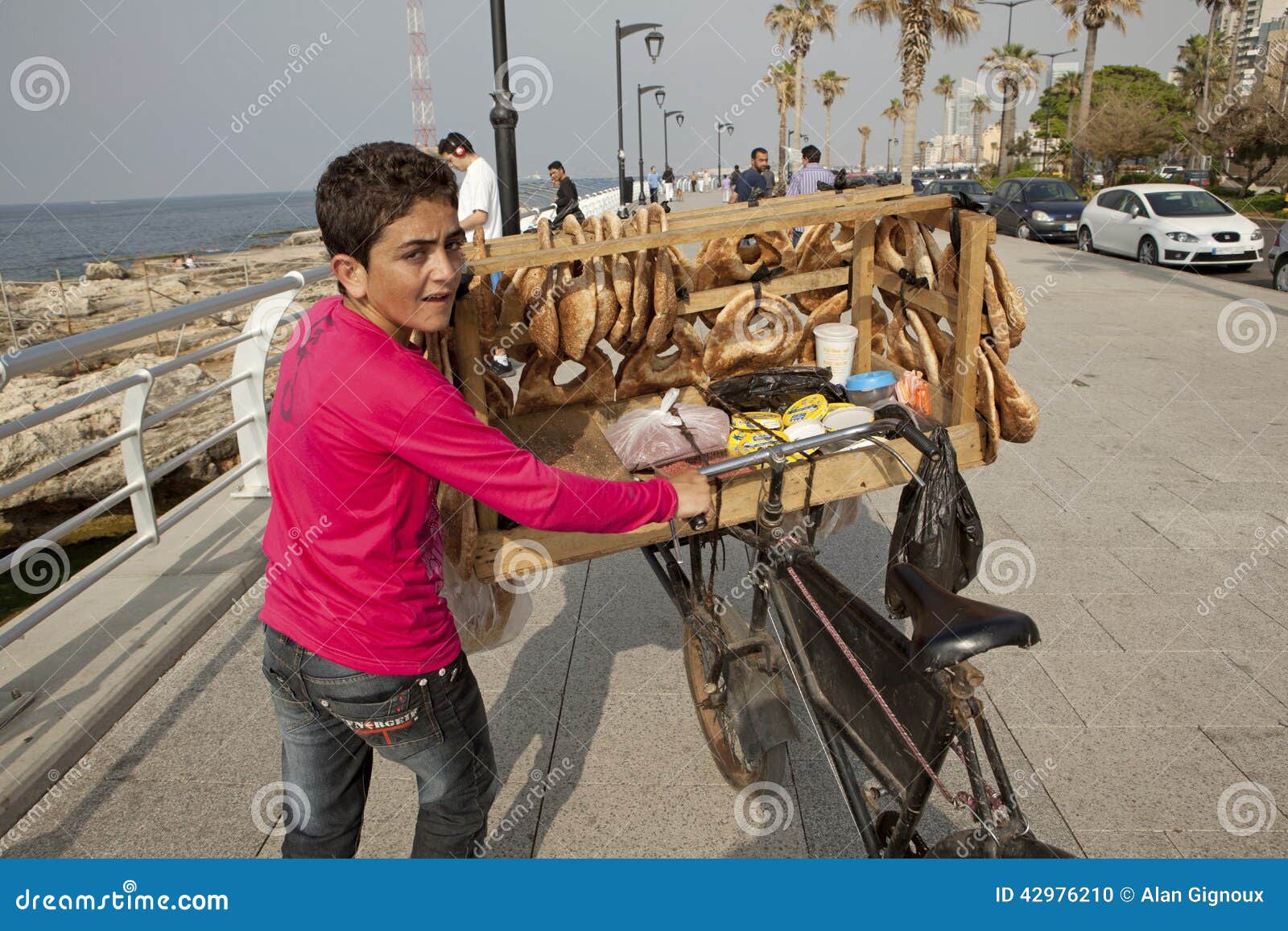 Mobile Bread Vendor, Lebanon Editorial Image - Image of webpage ...