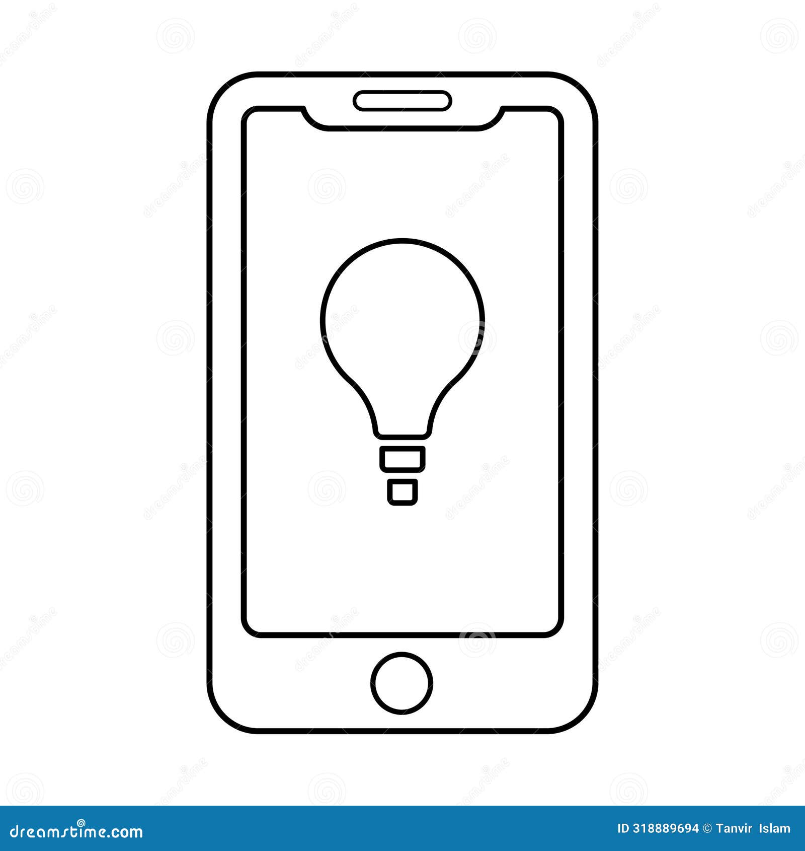 Mobile Brightness, Icon Cartoon Vector | CartoonDealer.com #261058165