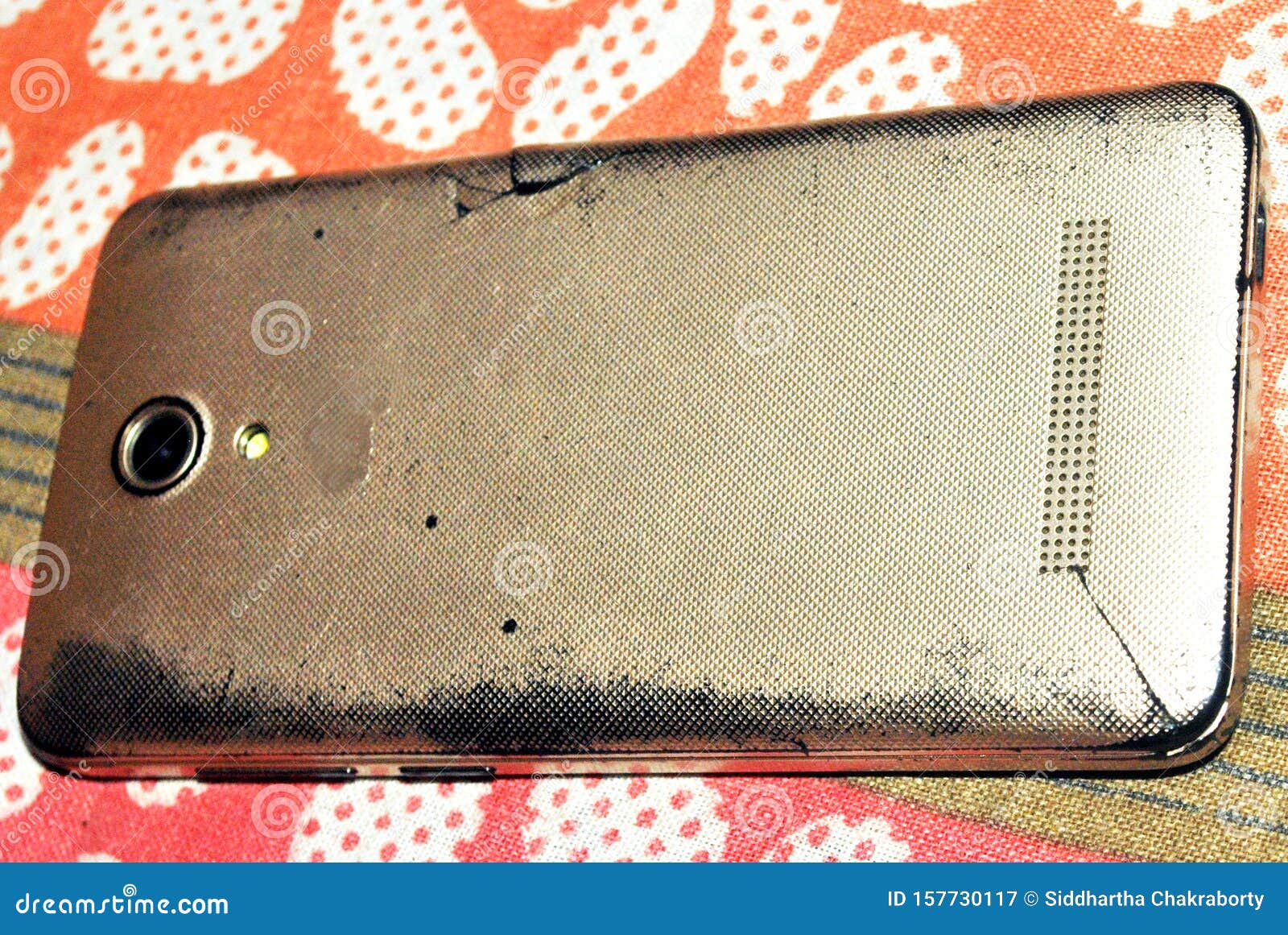 MOBILE is BROKEN CAMERA ALSO DAMAGE . Stock Image - Image of back ...