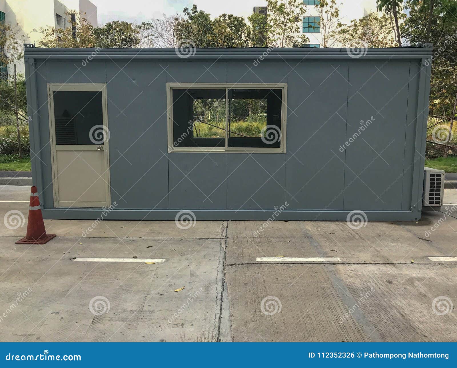 Mobile Building in Industrial Site Stock Photo - Image of iron ...