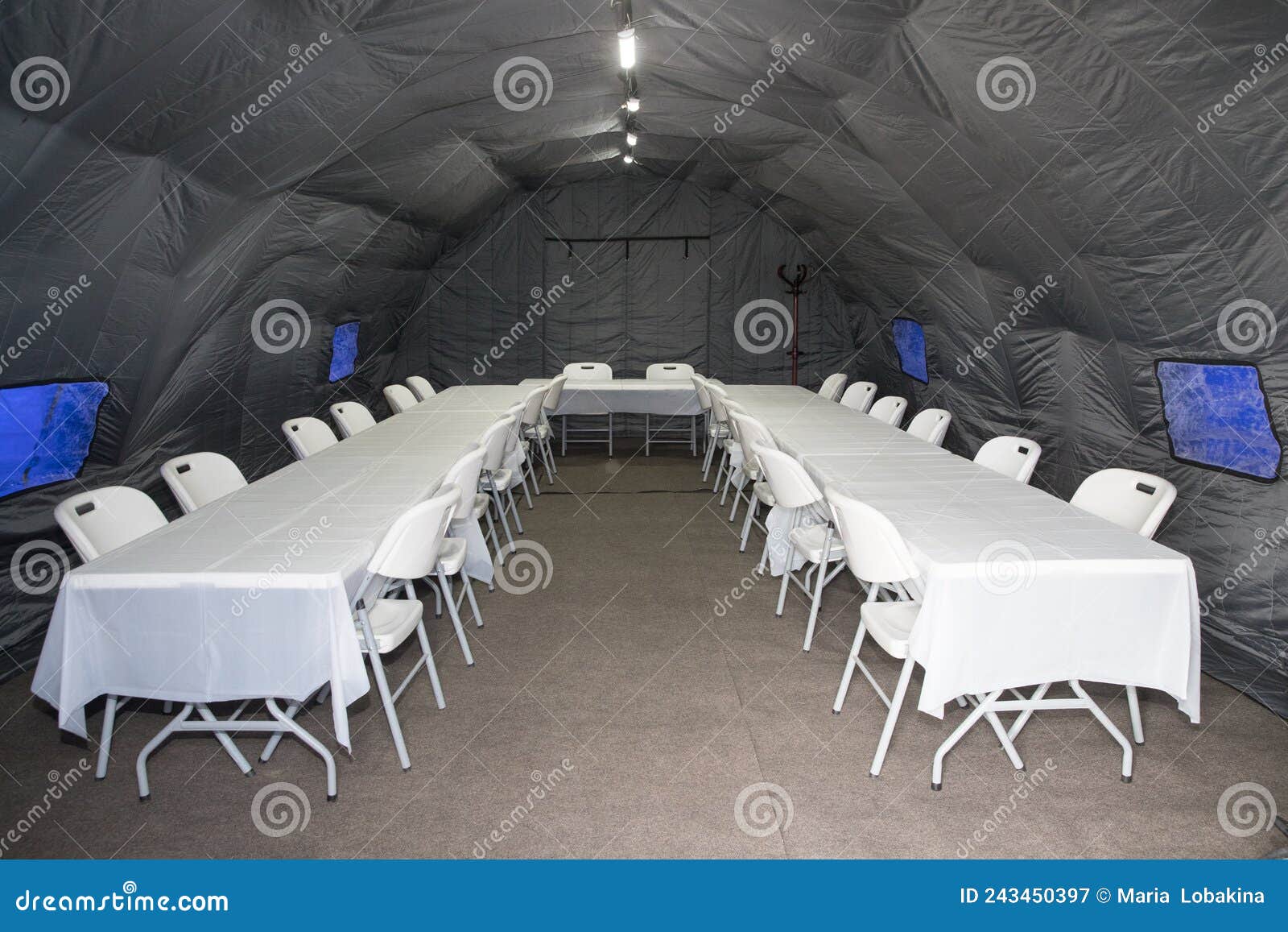 Mobile Building Temporary Camp Stock Image - Image of refugee ...