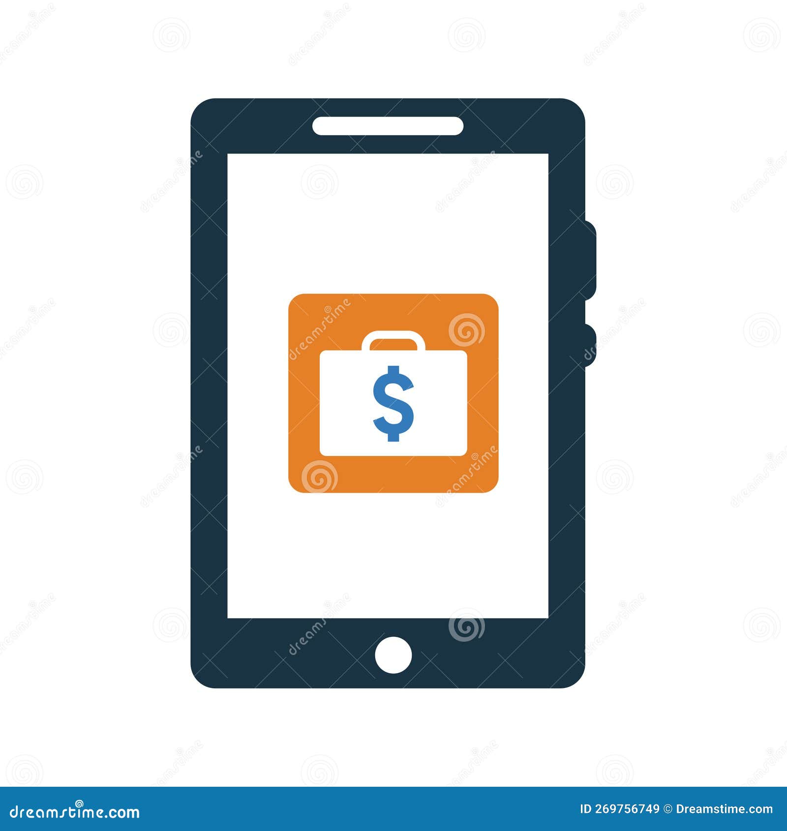 Mobile Business App Icon stock vector. Illustration of vector - 269756749