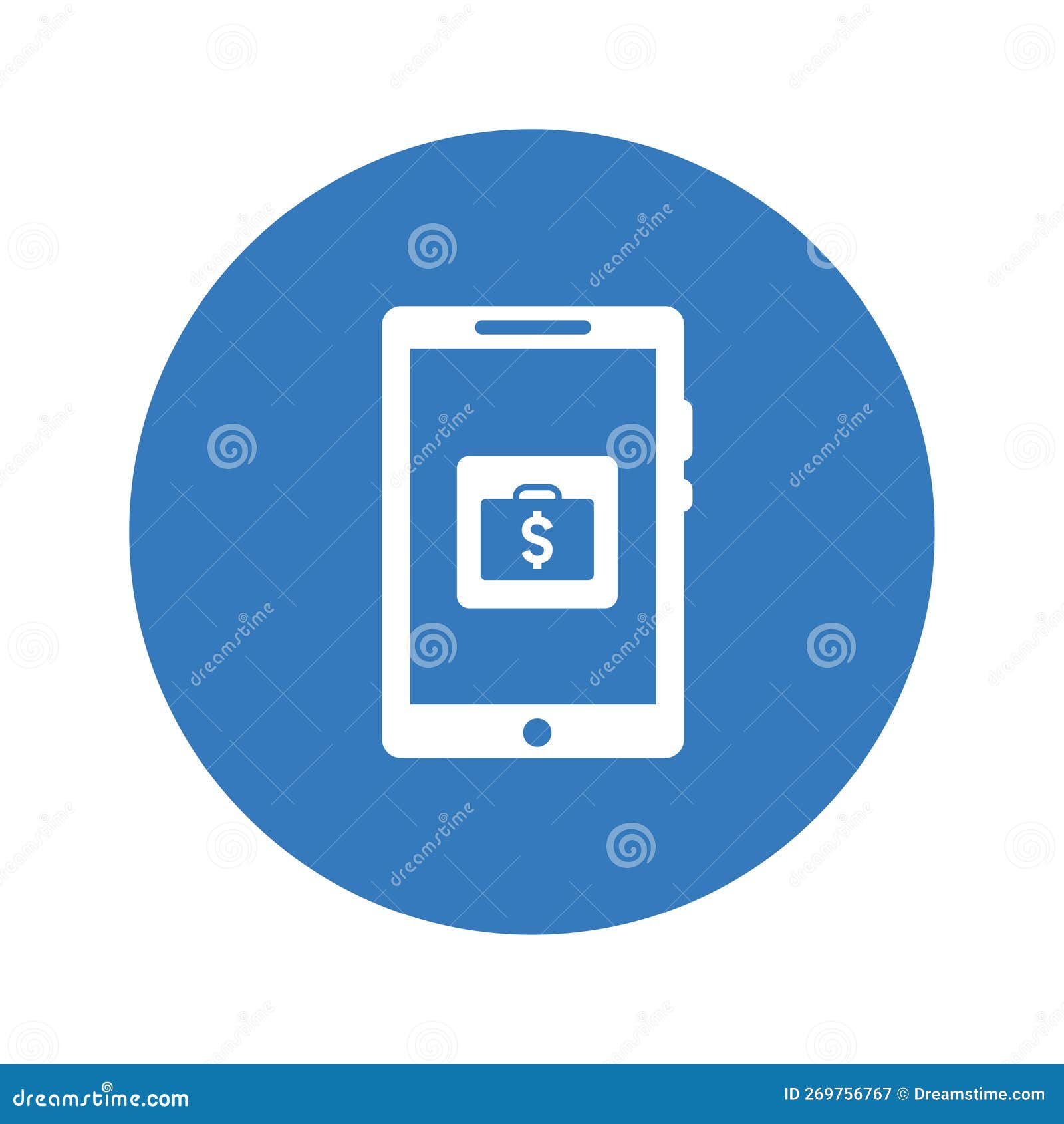Mobile Business App Icon stock illustration. Illustration of ...