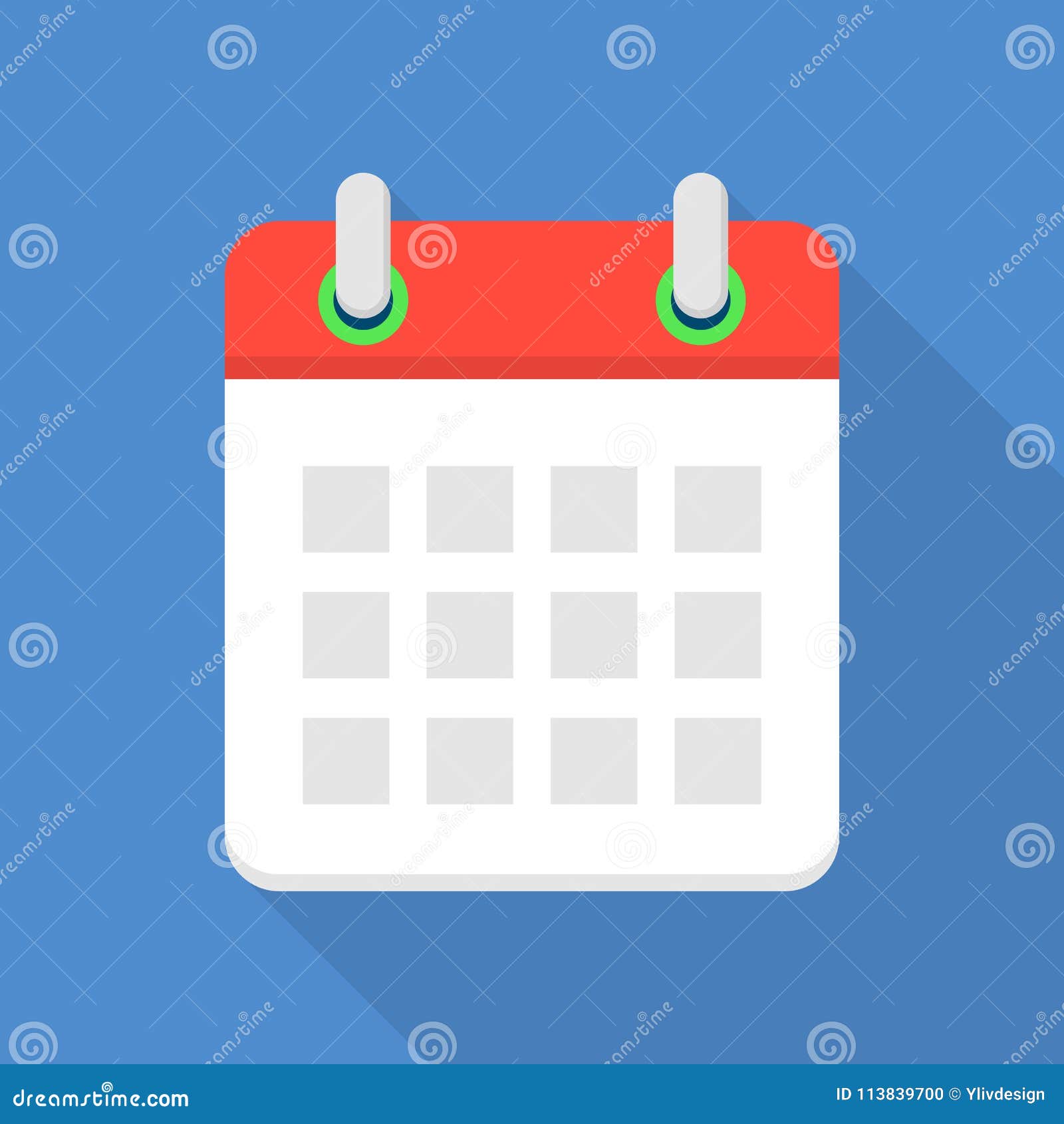 Mobile Calendar App UI Concept On Realistic Smartphone Screen Vector ...