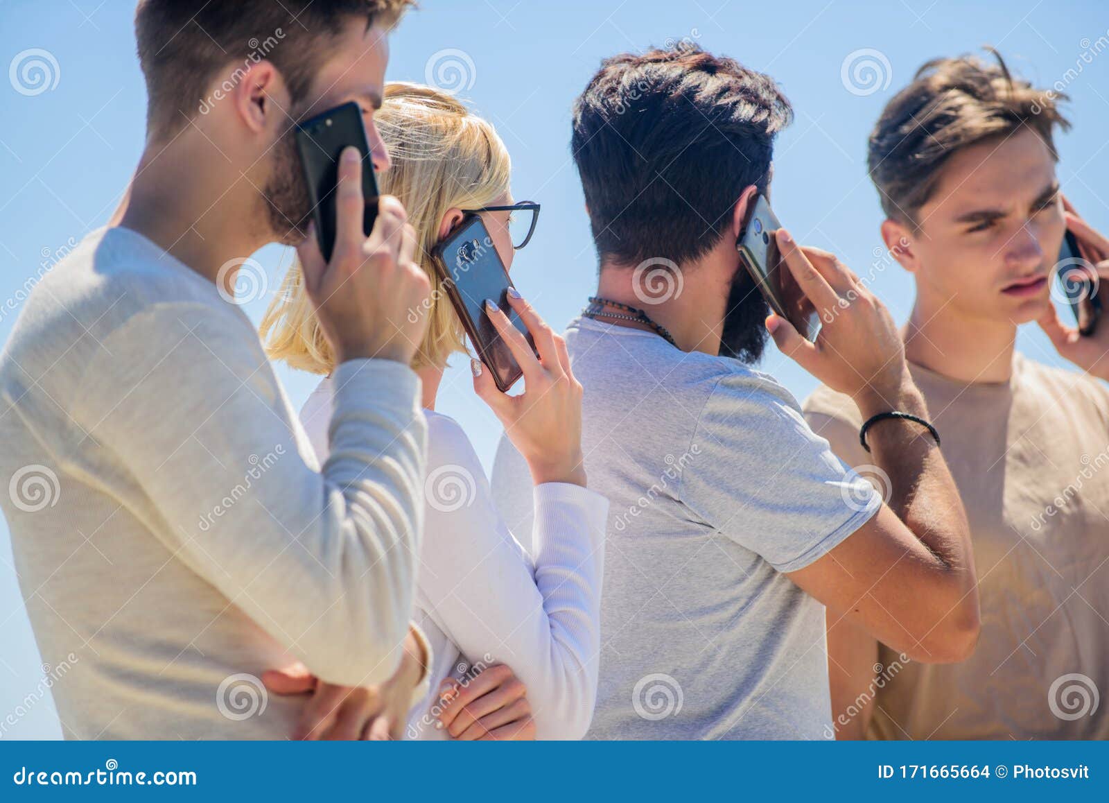 Mobile Call. Conversation and Discussion. Discussing Project. Gadgets ...