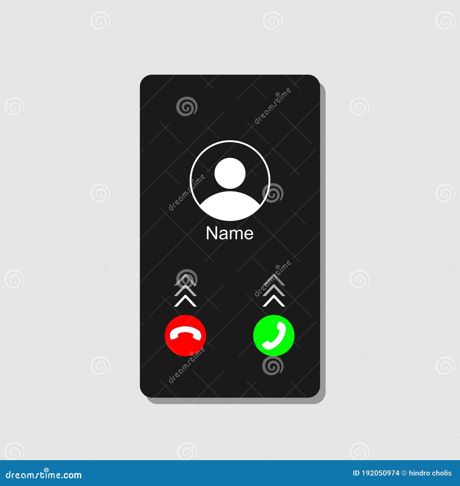 Mobile Call Screen Template. Call Screen Smartphone Interface Mockup ...