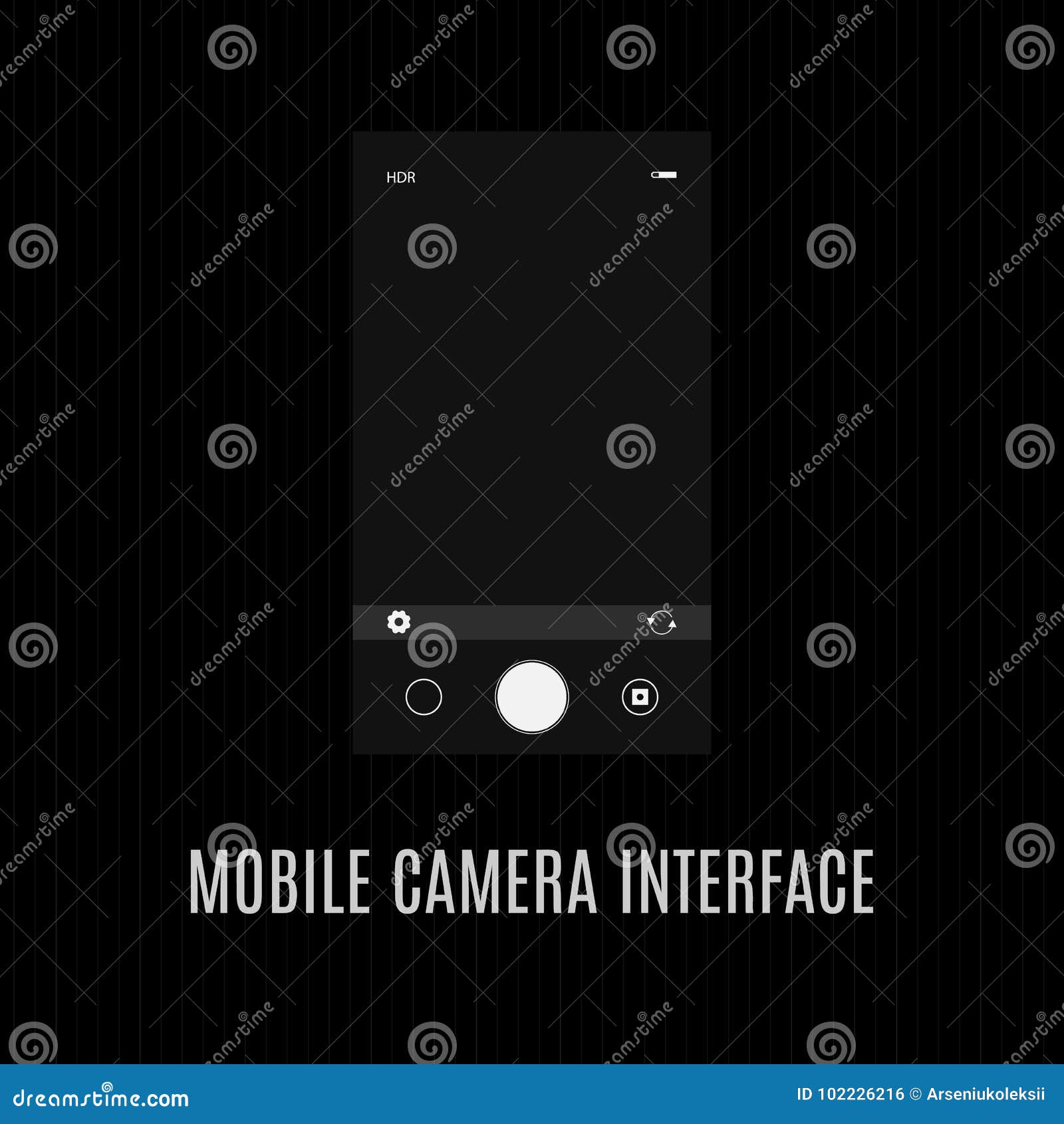 Mobile Camera Frame Illustration Stock Vector - Illustration of shutter ...