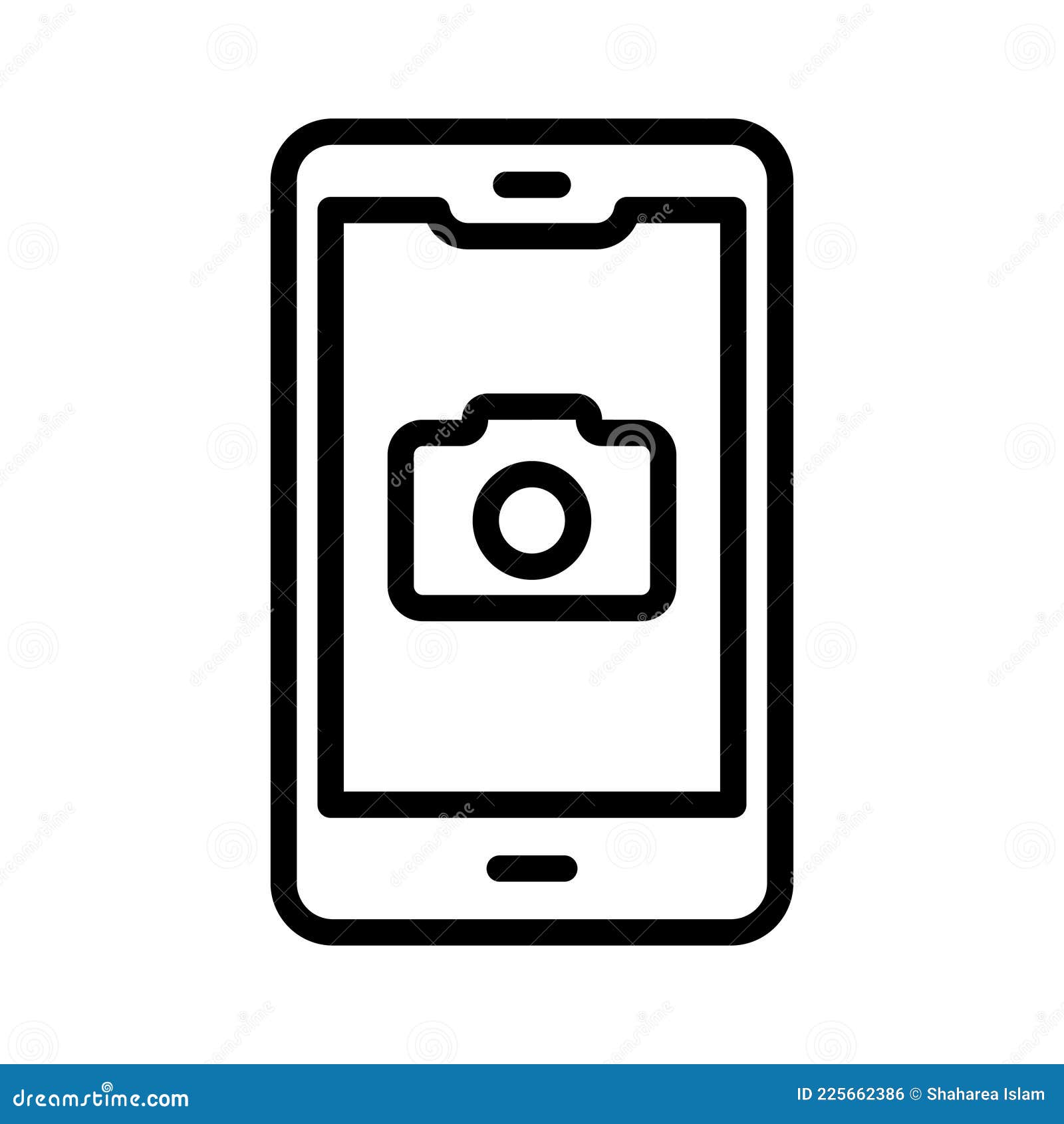 Mobile Camera icon stock vector. Illustration of icon - 225662386