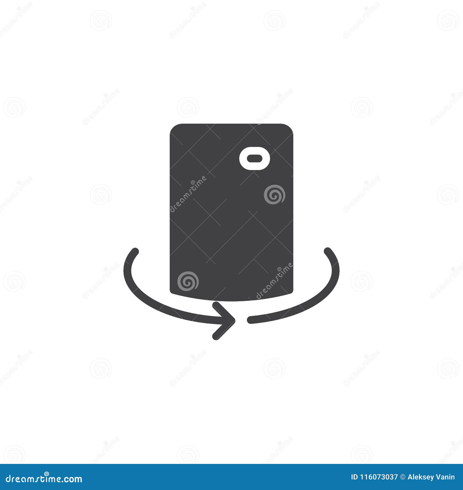 Mobile Camera Rotate Vector Icon Stock Vector - Illustration of flat ...