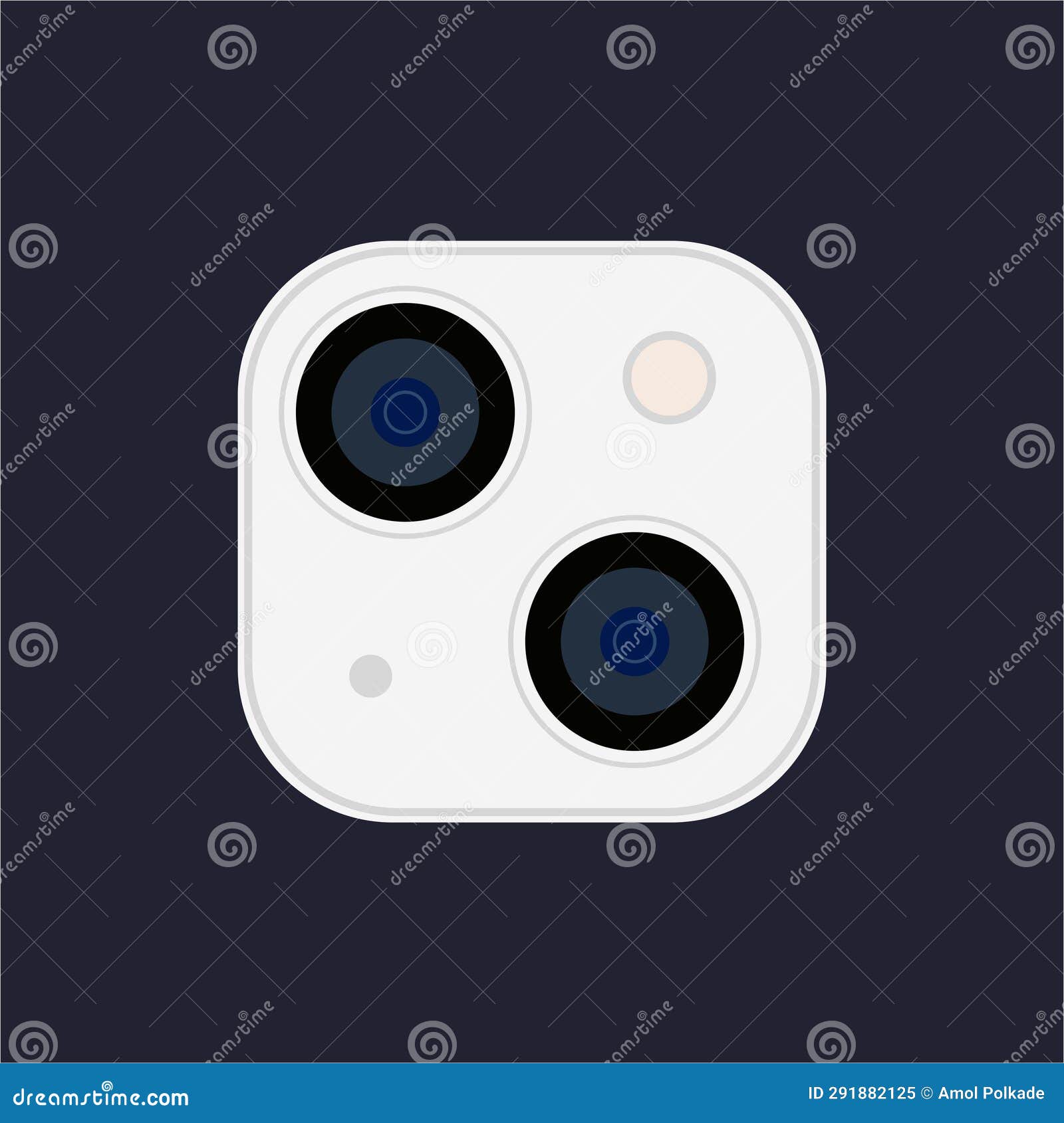 Mobile Camera Vector Icon. Back Came Icon Stock Vector - Illustration ...
