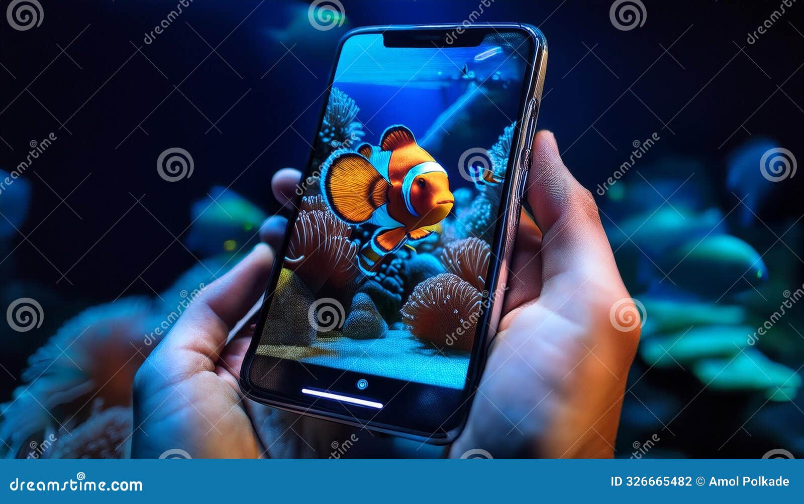 Mobile Capturing Image and Showing Information of Clownfish on the ...