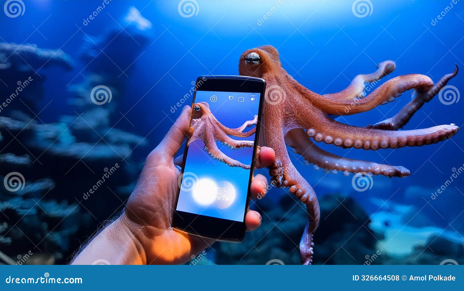 Mobile Capturing Image and Showing Information of Octopus on the ...