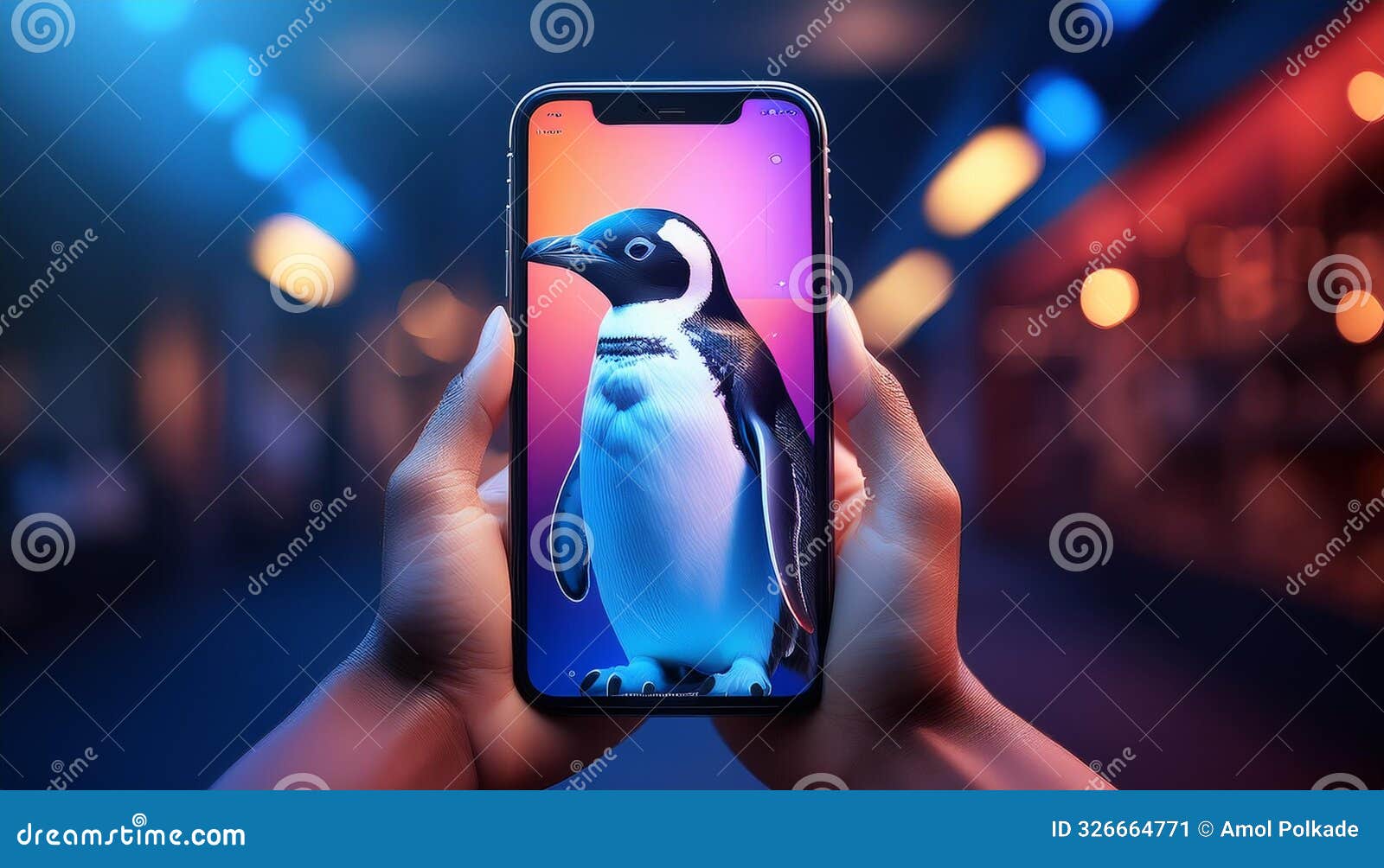 Mobile Capturing Image and Showing Information of Penguin on the ...