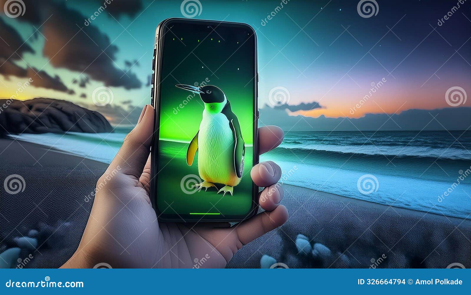 Mobile Capturing Image and Showing Information of Penguin on the ...