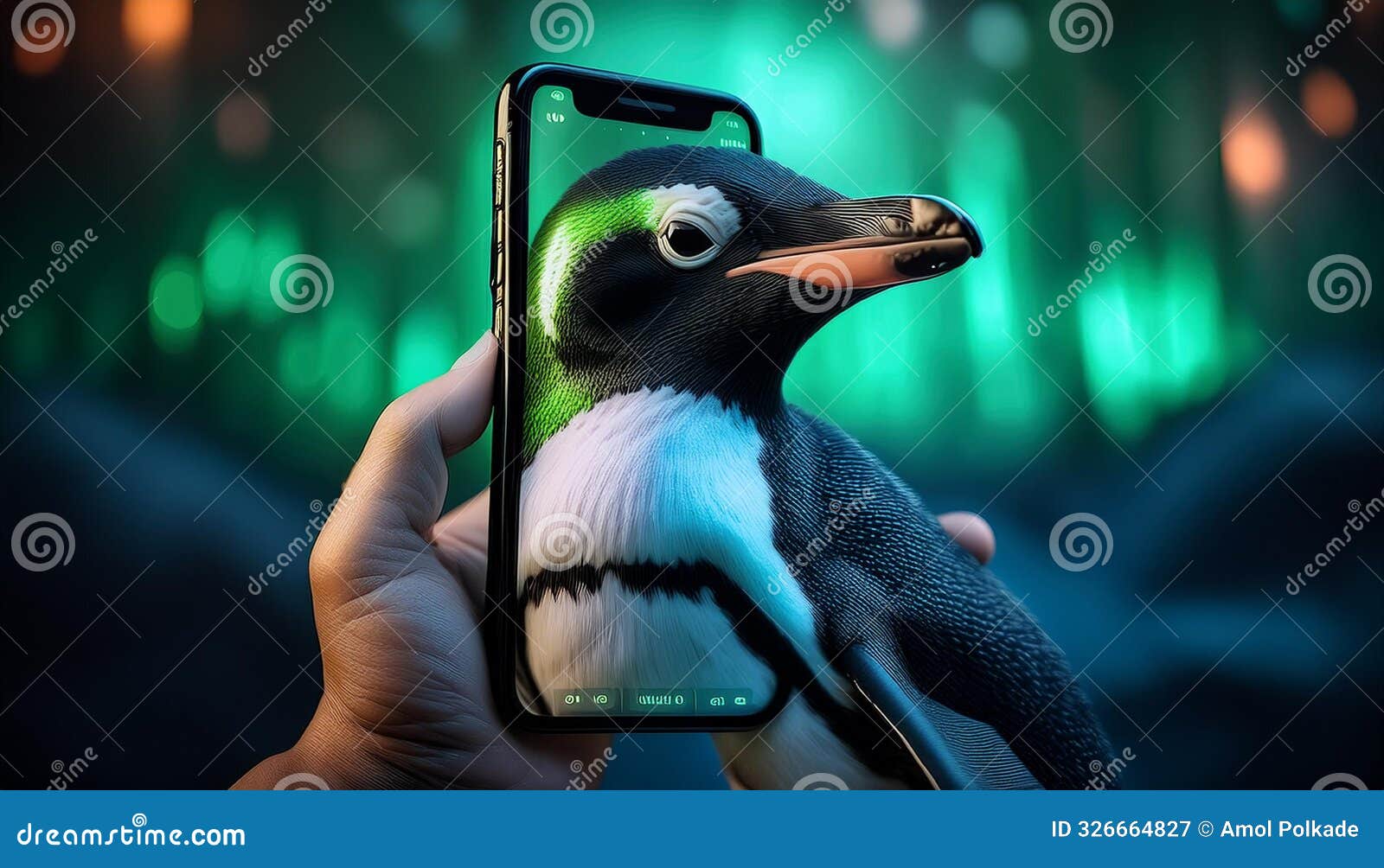 Mobile Capturing Image and Showing Information of Penguin on the ...