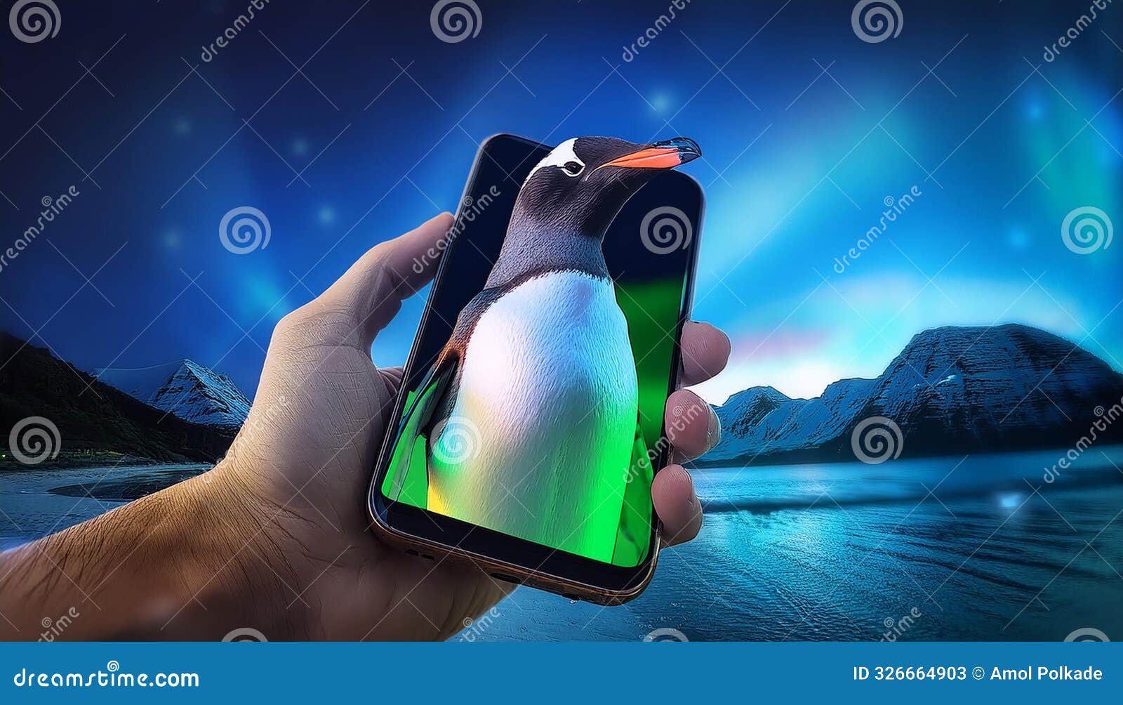 Mobile Capturing Image and Showing Information of Penguin on the ...