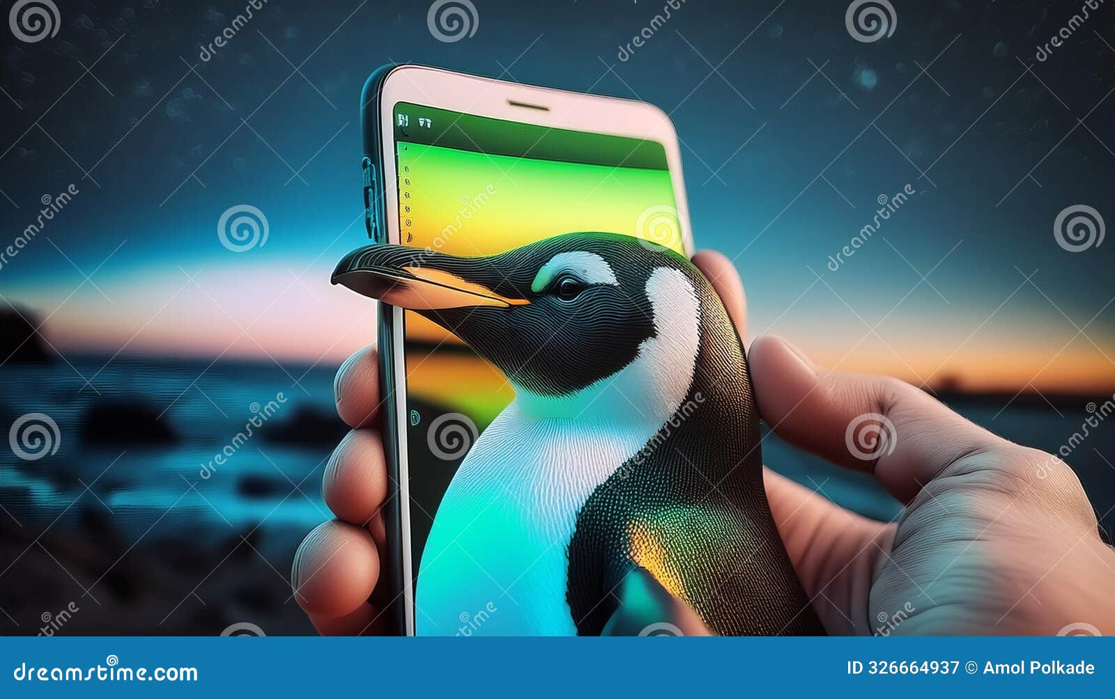 Mobile Capturing Image and Showing Information of Penguin on the ...
