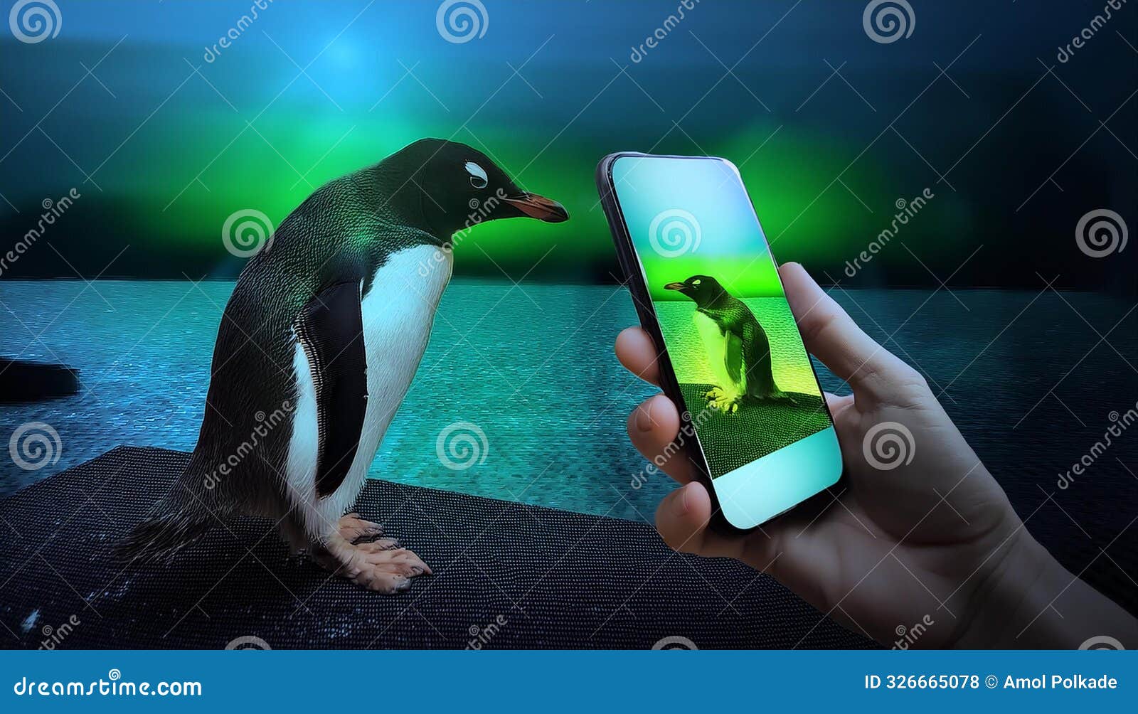 Mobile Capturing Image and Showing Information of Penguin on the ...