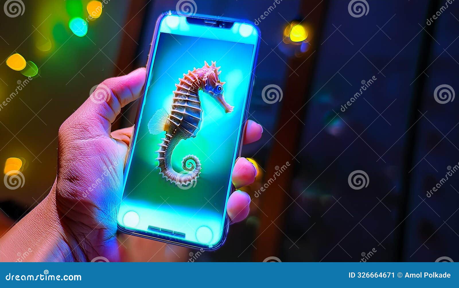 Mobile Capturing Image and Showing Information of Seahorse on the ...