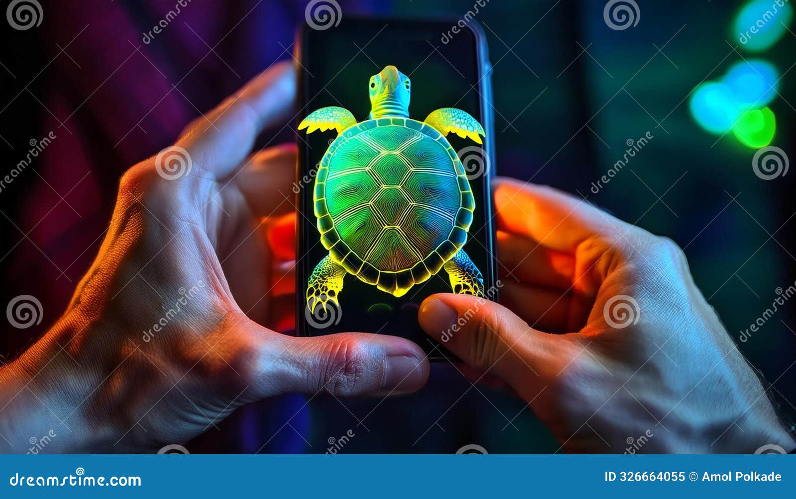 Mobile Capturing Image and Showing Information of Turtle on the Display ...