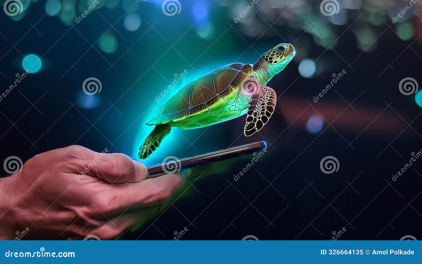 Mobile Capturing Image and Showing Information of Turtle on the Display ...