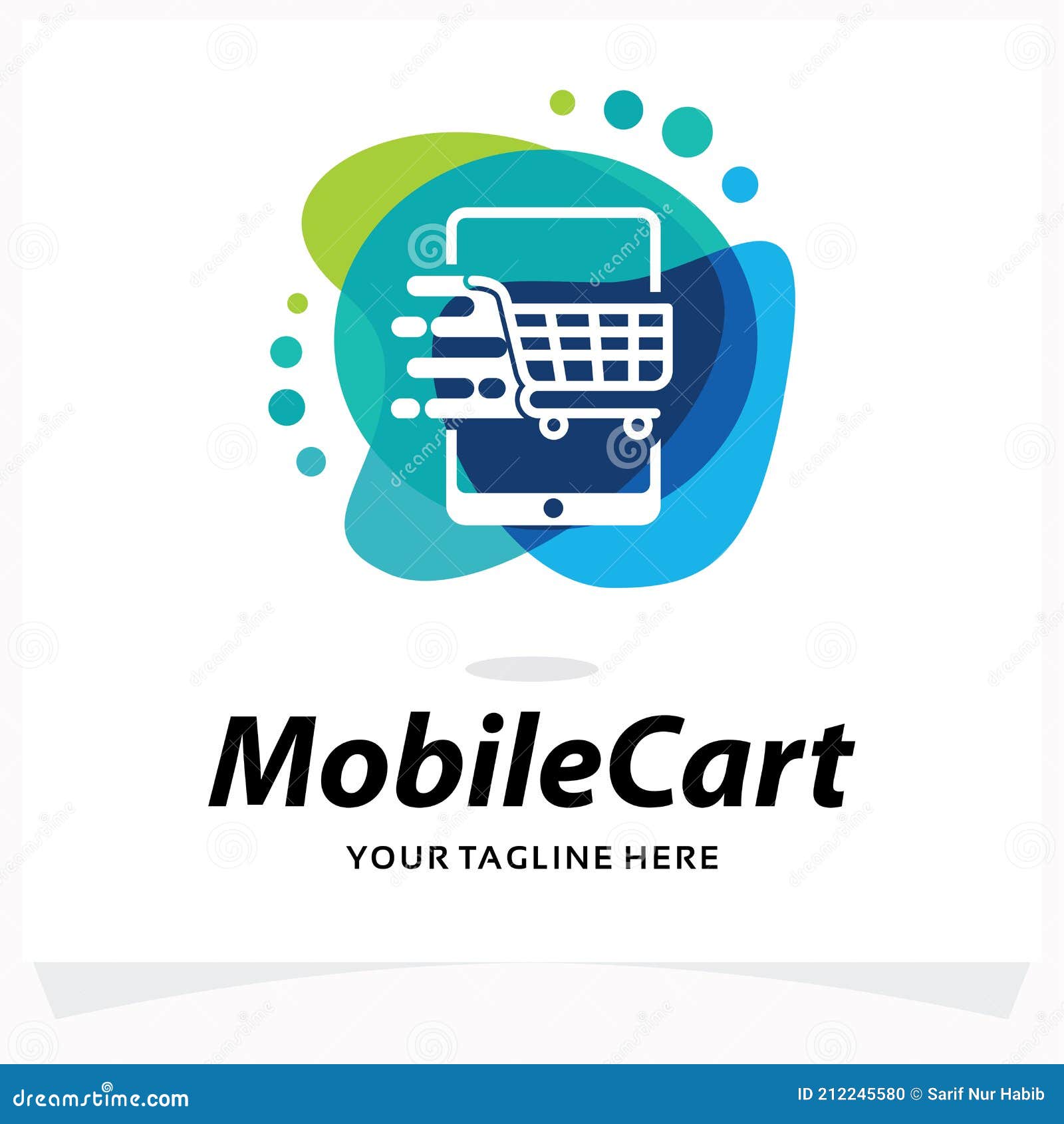 Mobile Cart Logo Template Design Template Stock Vector - Illustration ...