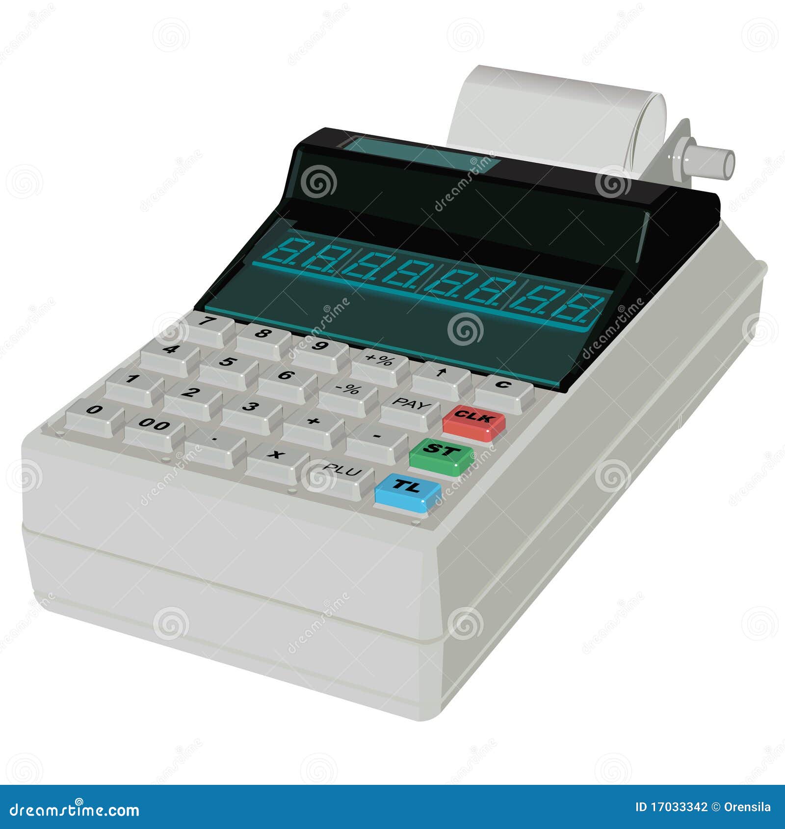 Mobile Cash Register stock vector. Illustration of retail - 17033342
