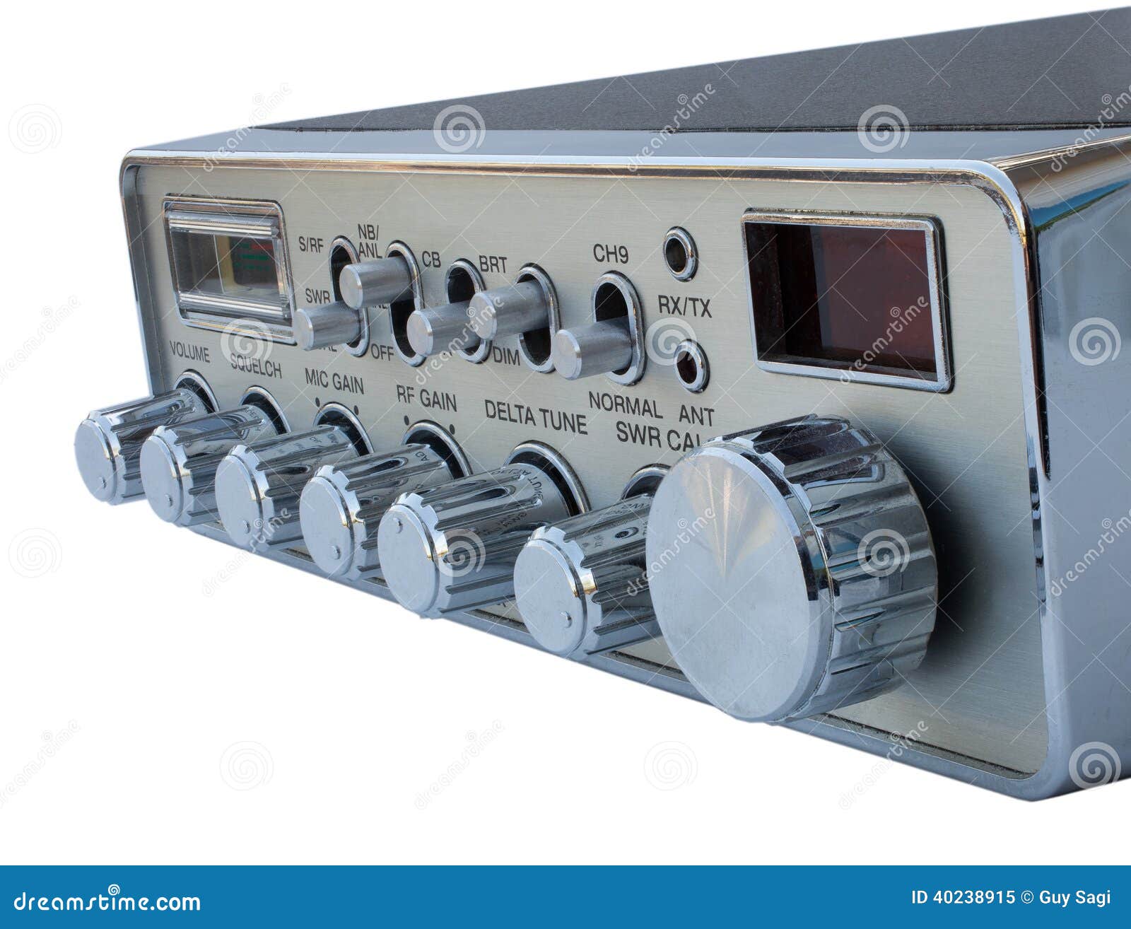 Mobile CB radio stock image. Image of volume, metal, buttons - 40238915