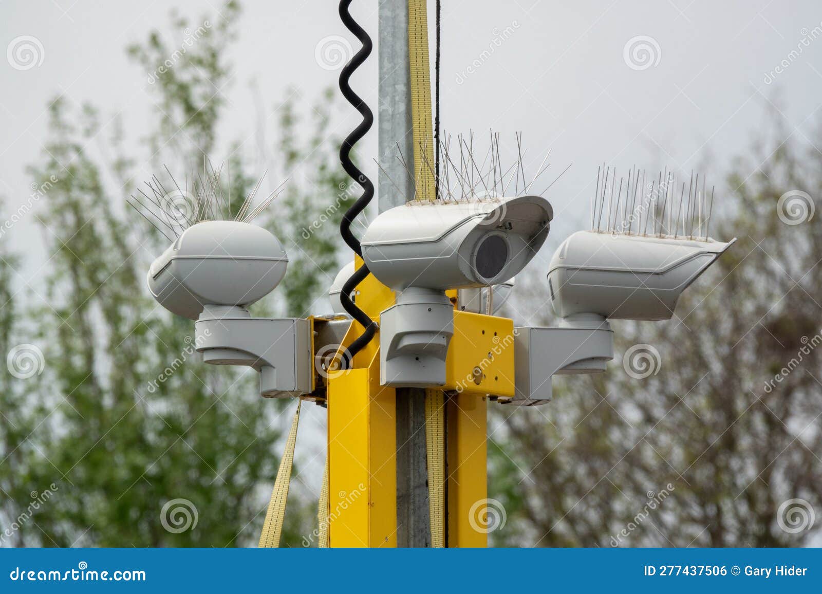 Mobile CCTV Cameras Looking in All Directions Stock Photo - Image of ...
