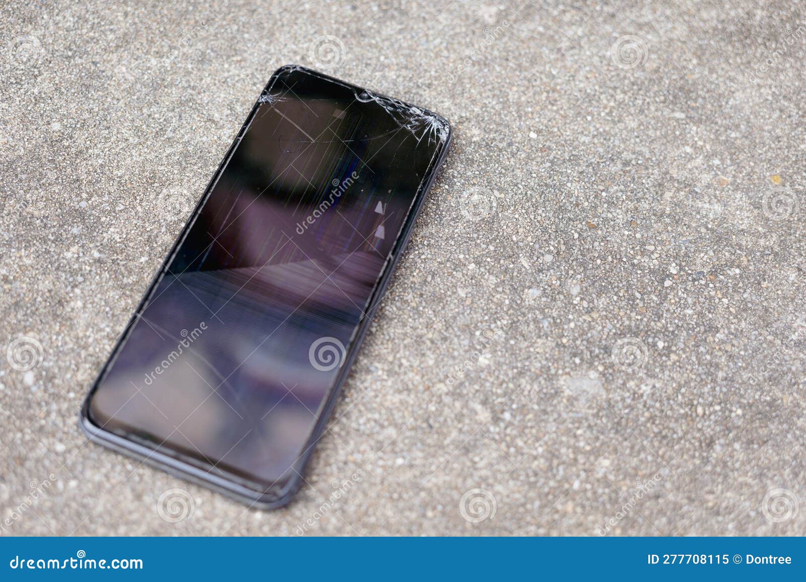 Mobile Cell Phone Broken Touch Screen Stock Image - Image of device ...