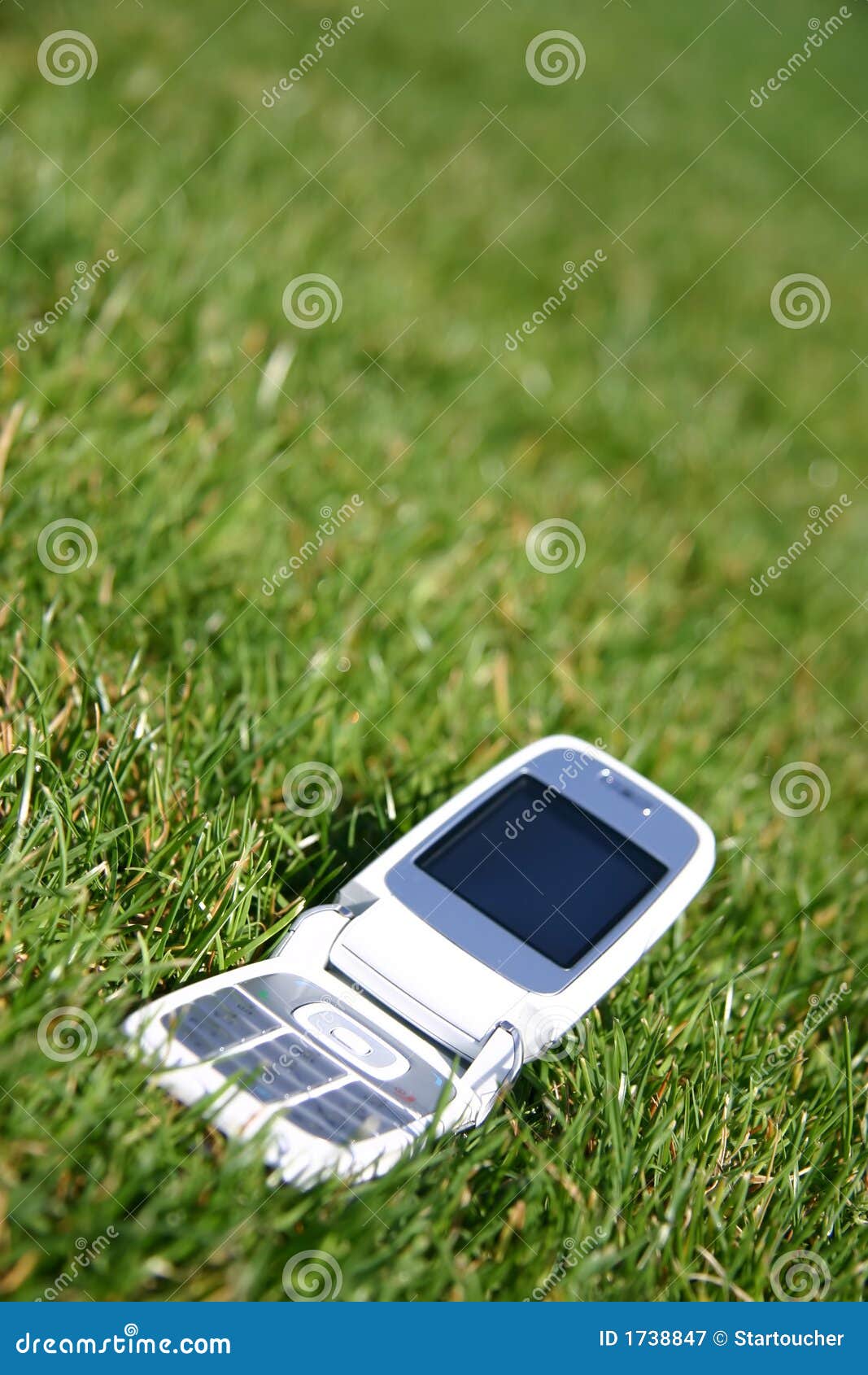 Mobile Cell Phone on Grass Outside Stock Image - Image of call, outside ...