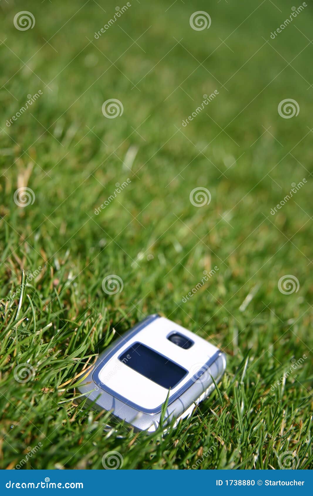 Mobile Cell Phone on Grass Outside Stock Photo - Image of outside ...