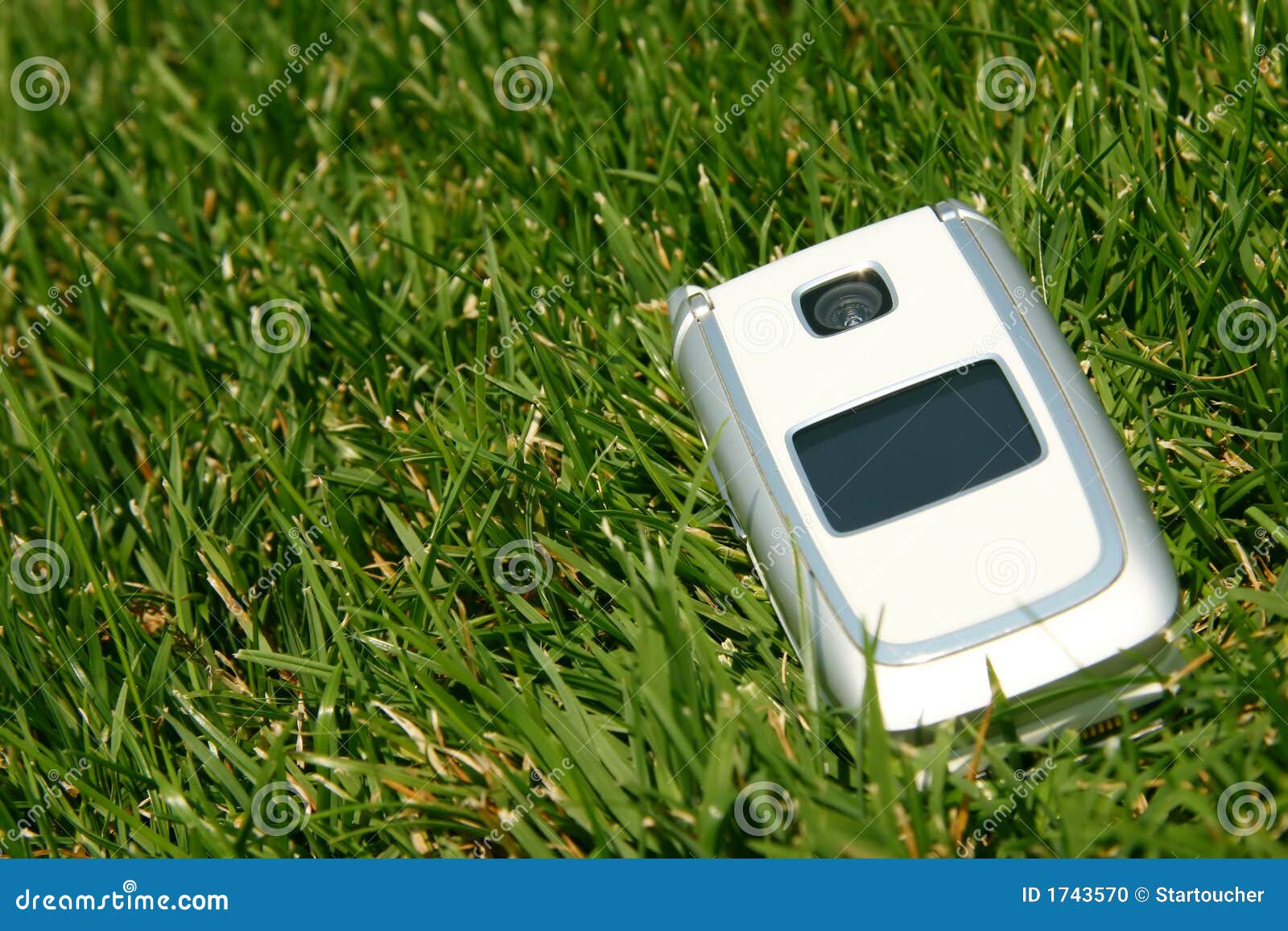 Mobile Cell Phone on Grass Outside Stock Photo - Image of phone, gadget ...