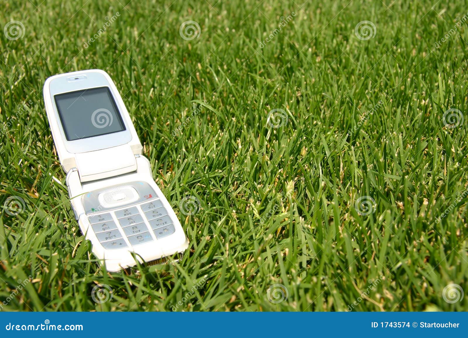 Mobile Cell Phone on Grass Outside Stock Photo - Image of data, paddock ...