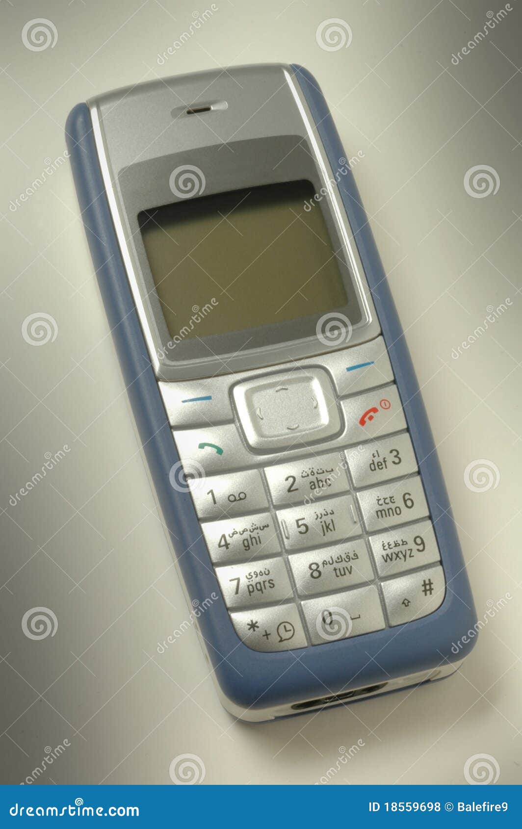 Mobile Cell Telephone with Arabic Buttons Stock Photo - Image of ...