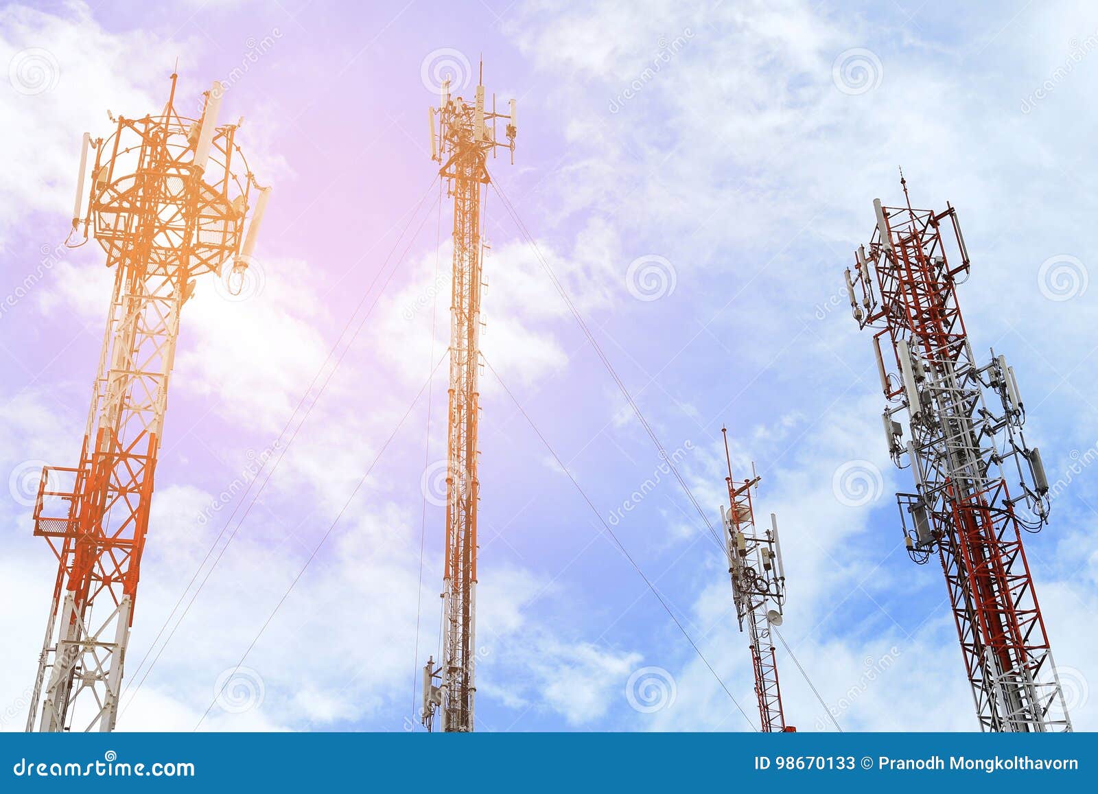 Mobile cellular tower stock image. Image of aerial, phone - 98670133