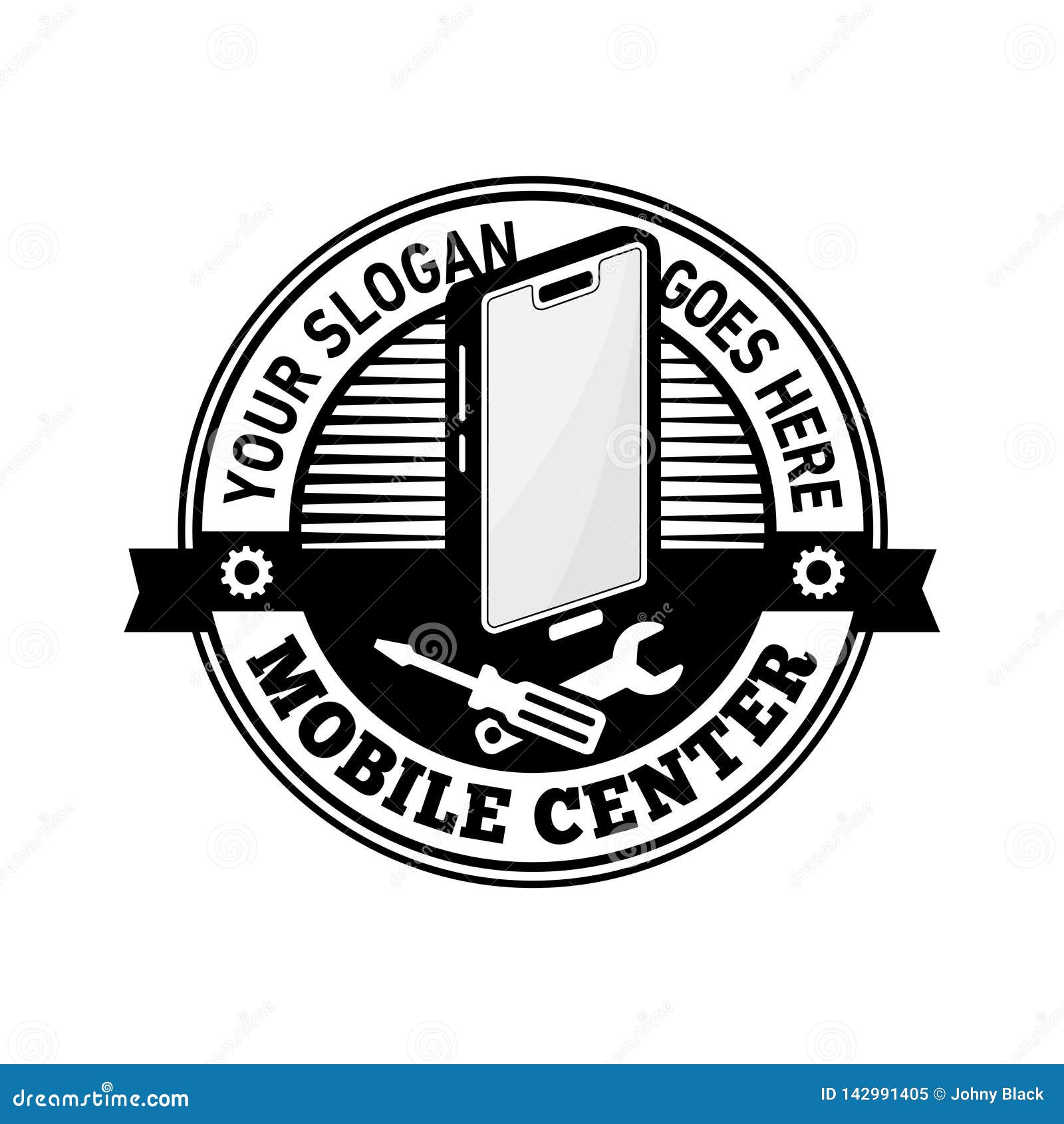 Mobile Center Logo Design Template. Mobile Phone Vector and ...