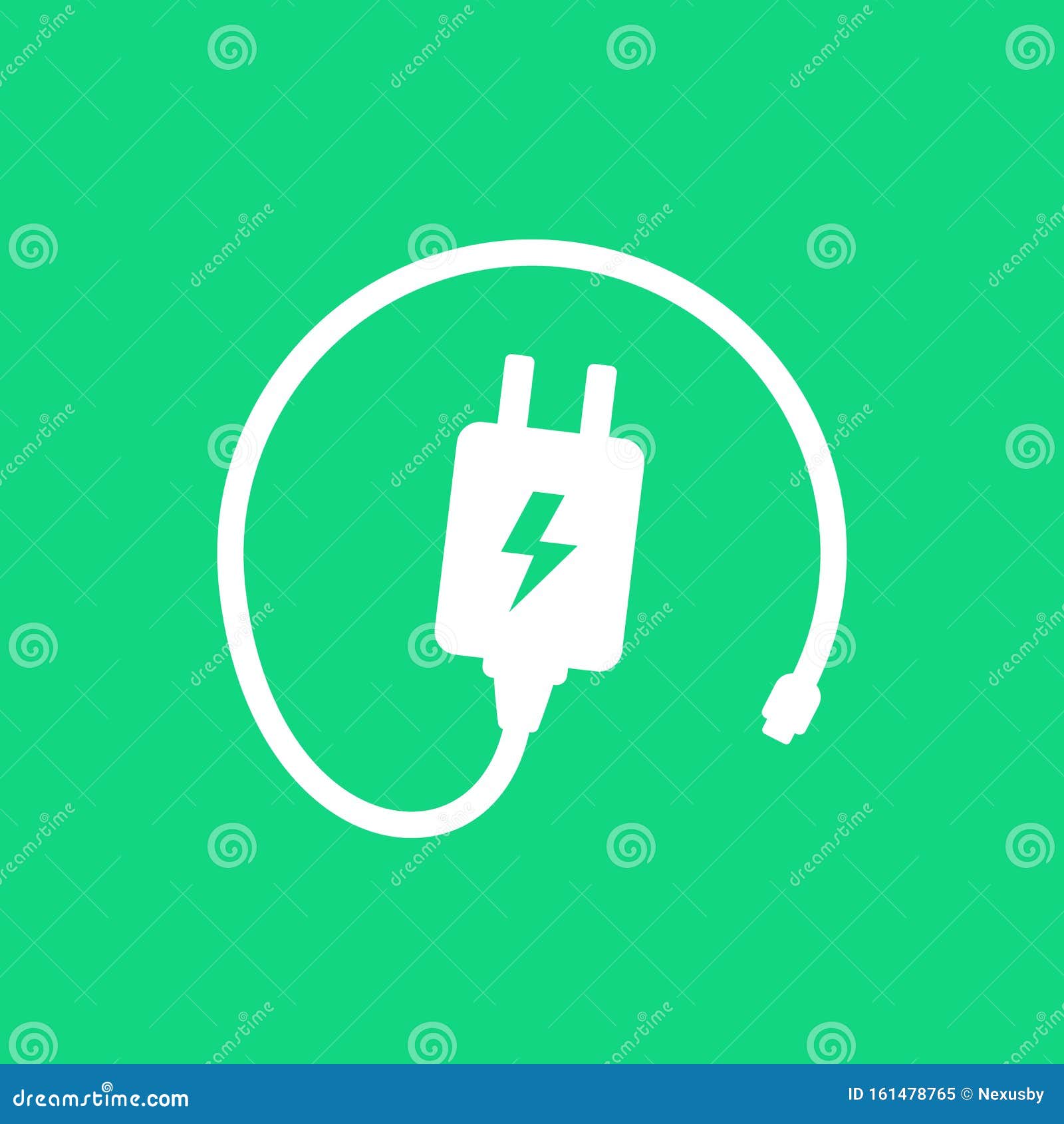 Mobile Charger for Phone, Vector Icon Stock Vector - Illustration of ...