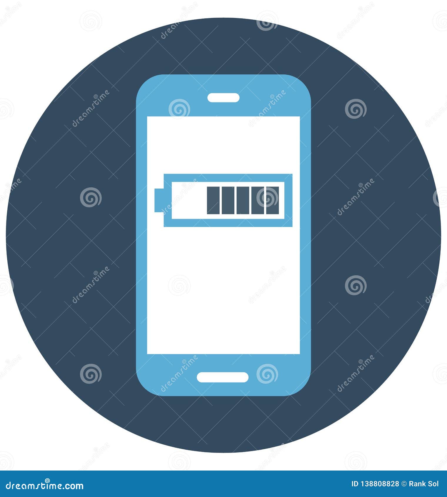 Mobile Charging Isolated Color Vector Icon that Can Be Easily Modified ...
