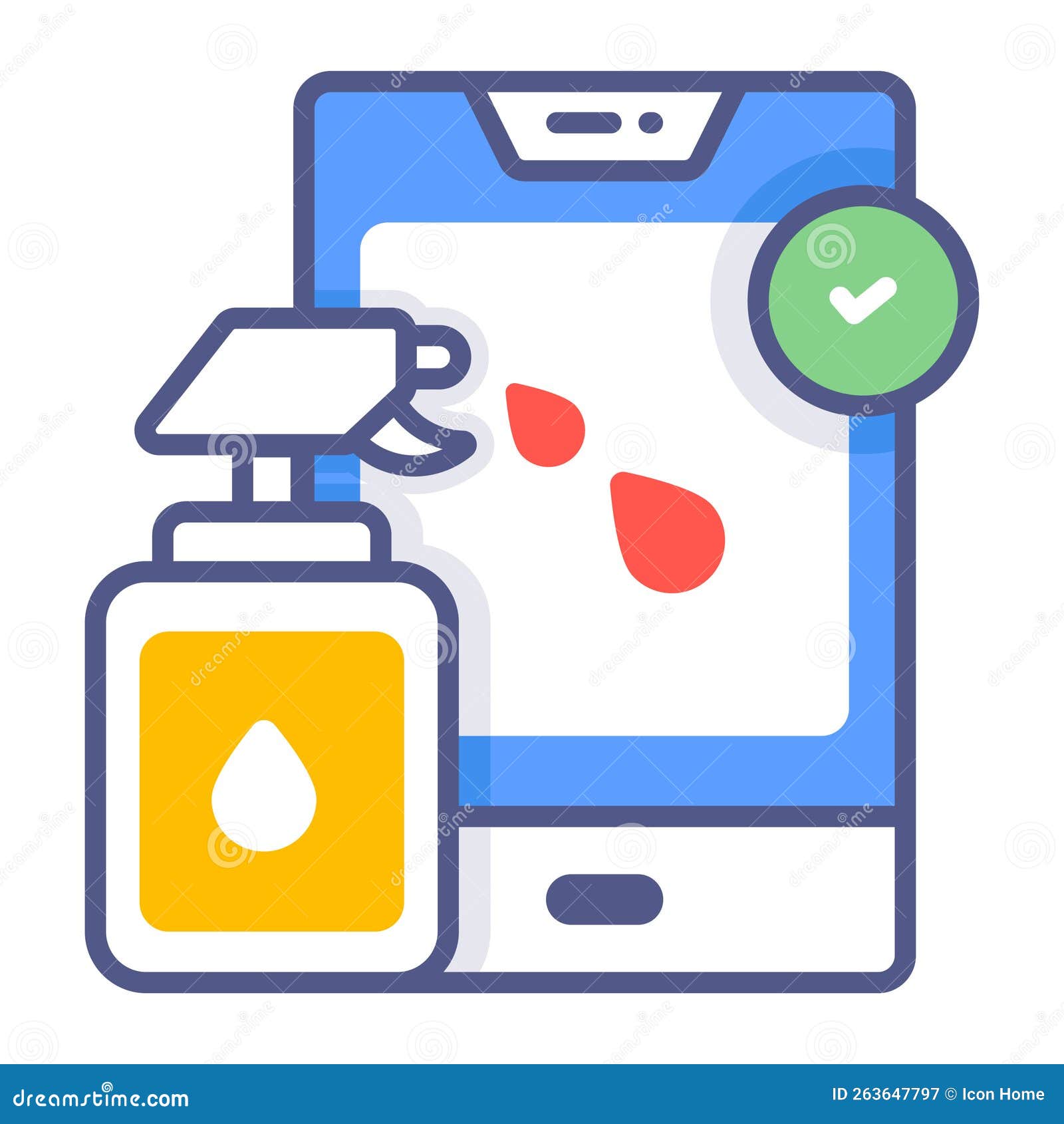 Mobile Cleaning Modern Concepts Design, Premium Quality Vector ...