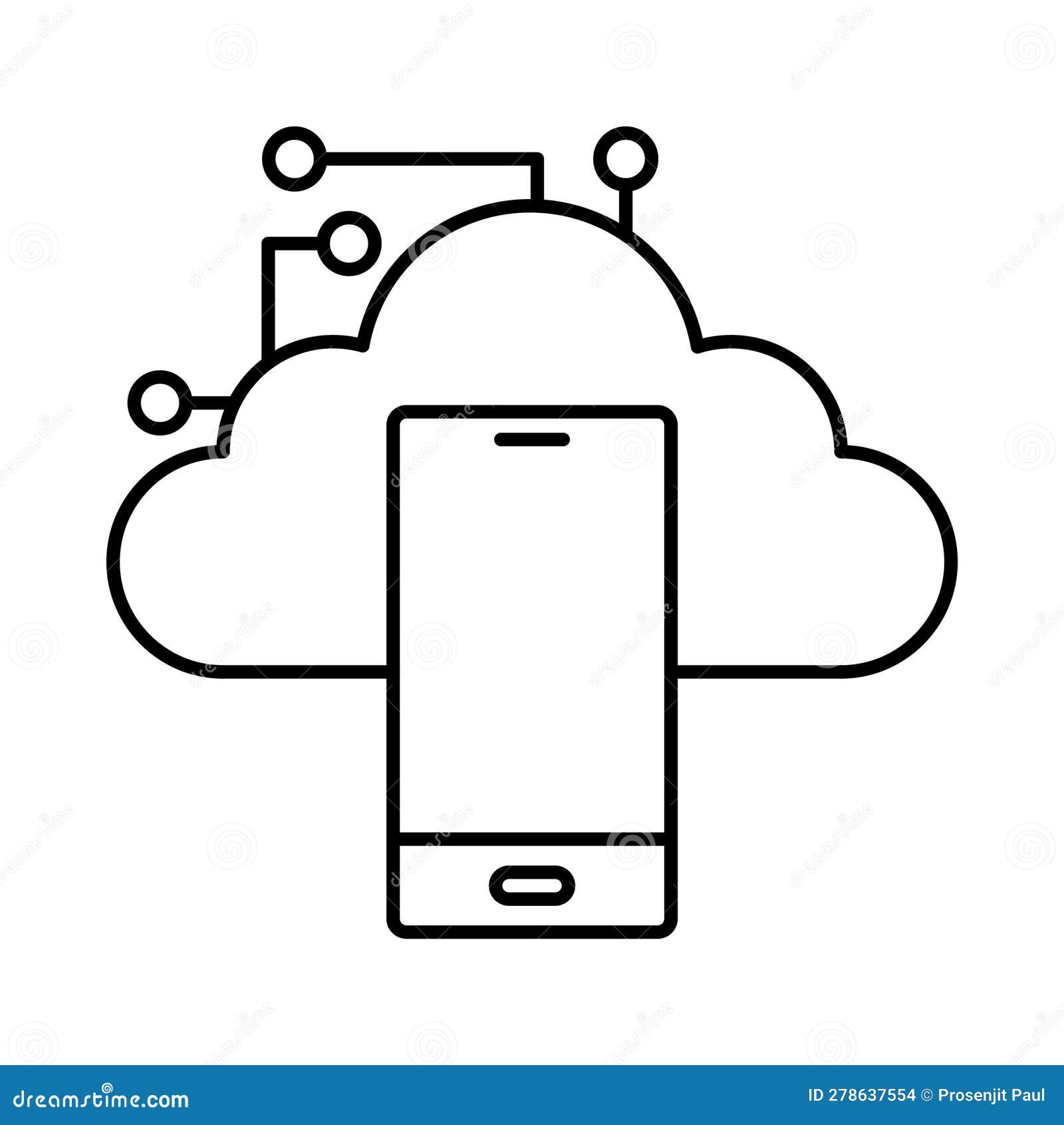 Mobile, Cloud, Storage, Cloud Storage, Mobile Cloud Storage Icon Stock ...