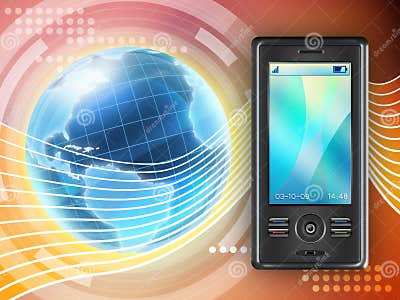 Mobile communication stock illustration. Illustration of gprs - 9226370