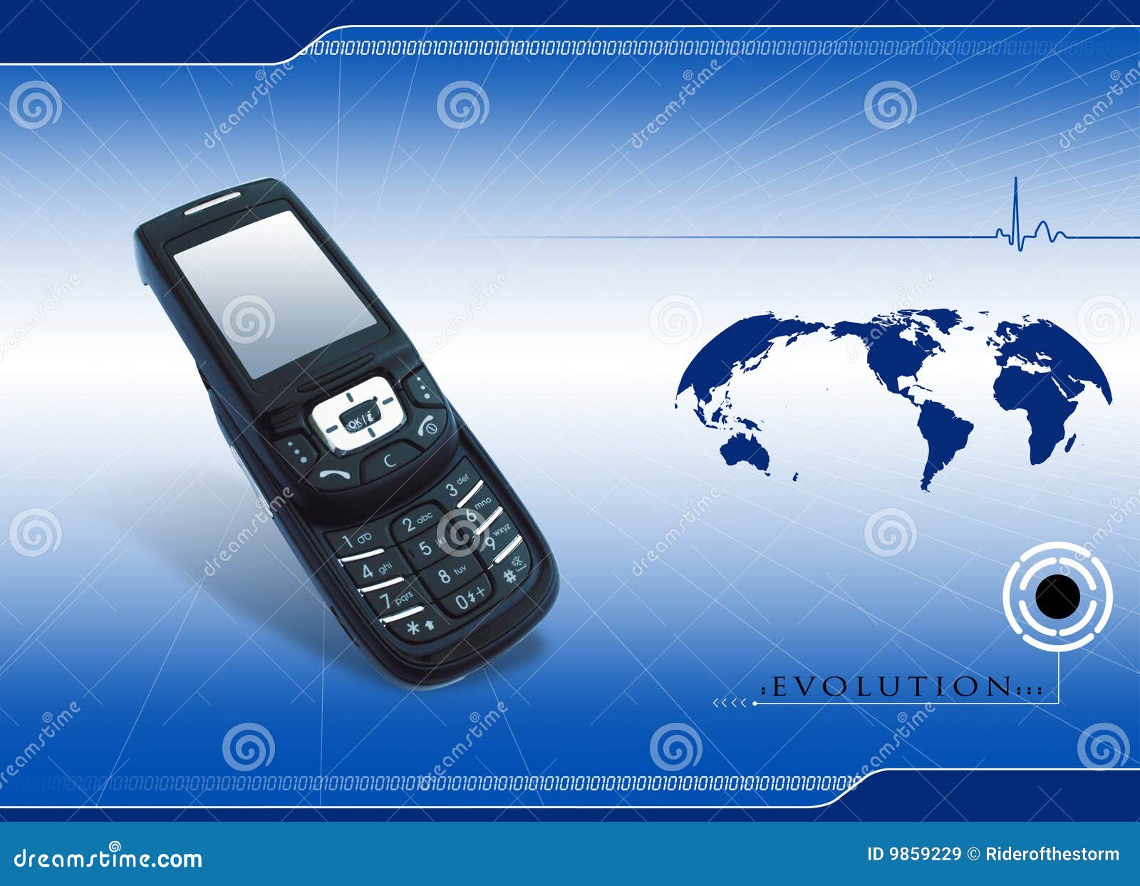 Mobile communication stock illustration. Illustration of dialing - 9859229