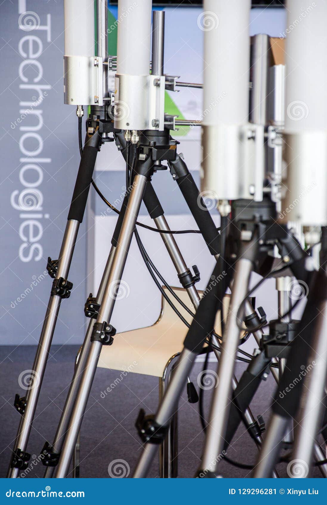 Mobile Communication Antennas Stock Image - Image of bolt, dualband ...